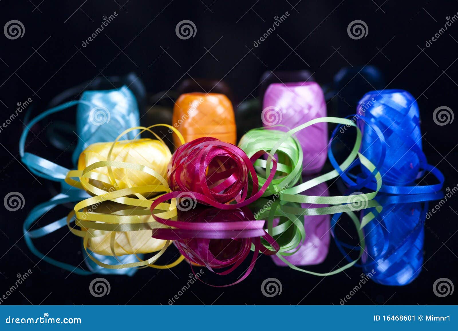 Set of Colourful Gift Ribbons Stock Image - Image of green, celebration ...