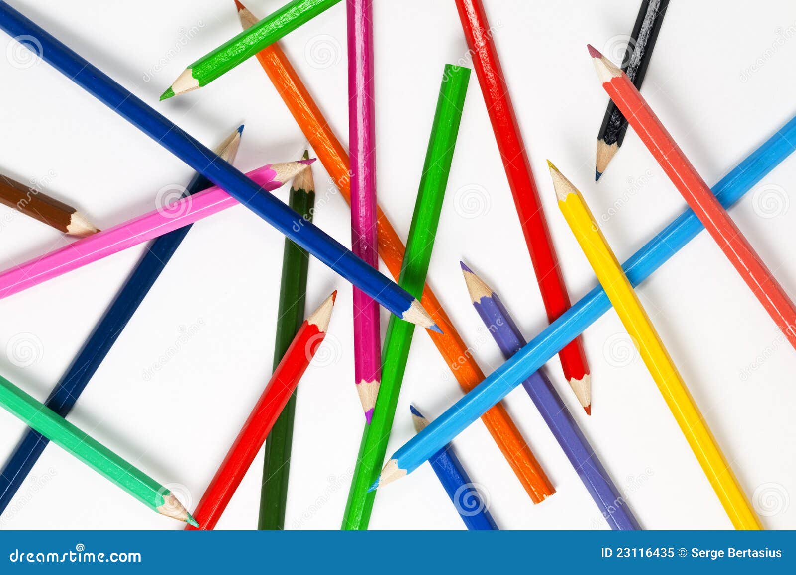 Set of colourful pencils stock illustration. Illustration of sharp ...