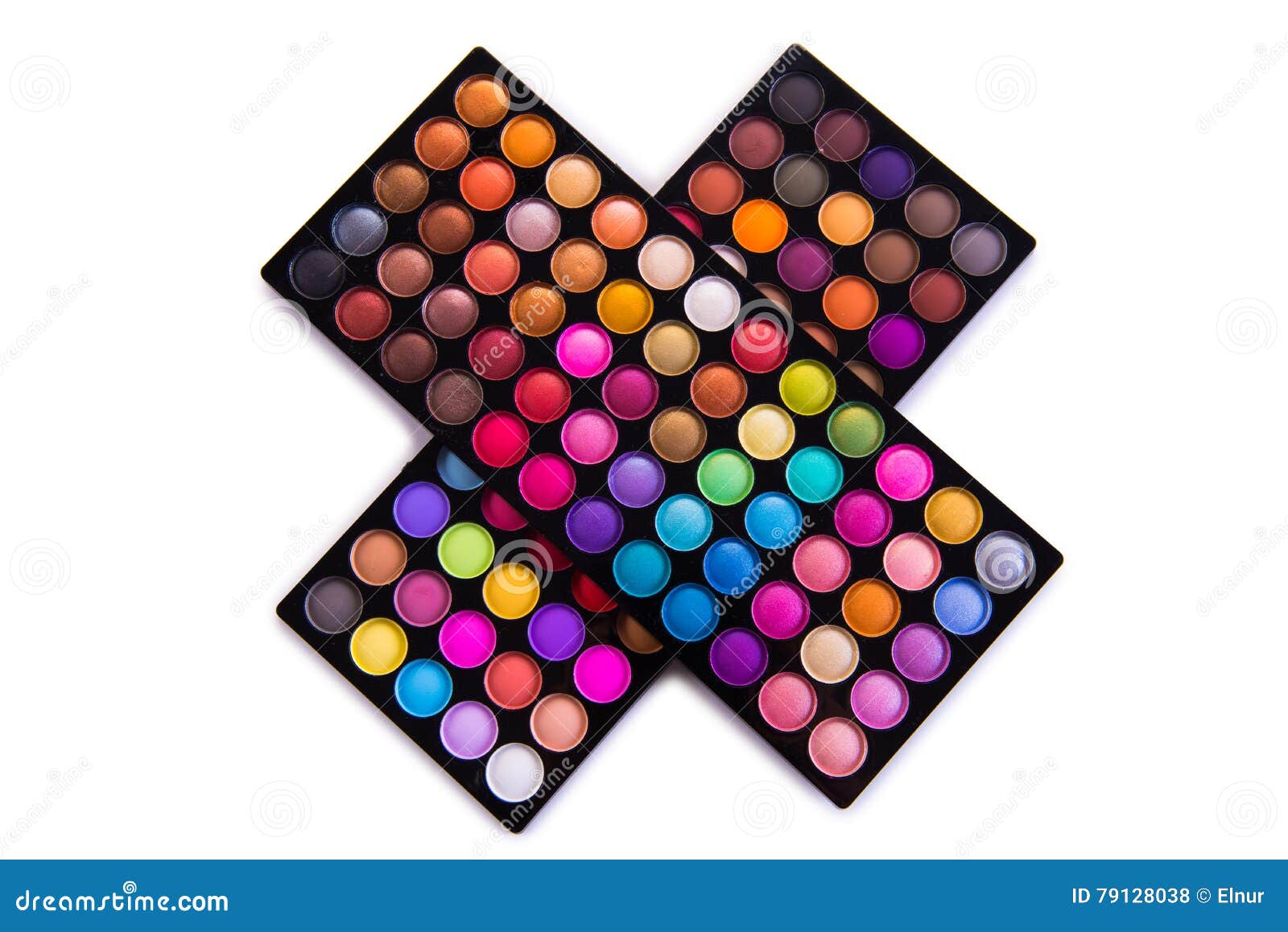The Set of Colourful Shadow for Make-up Isolated on White Stock Photo ...