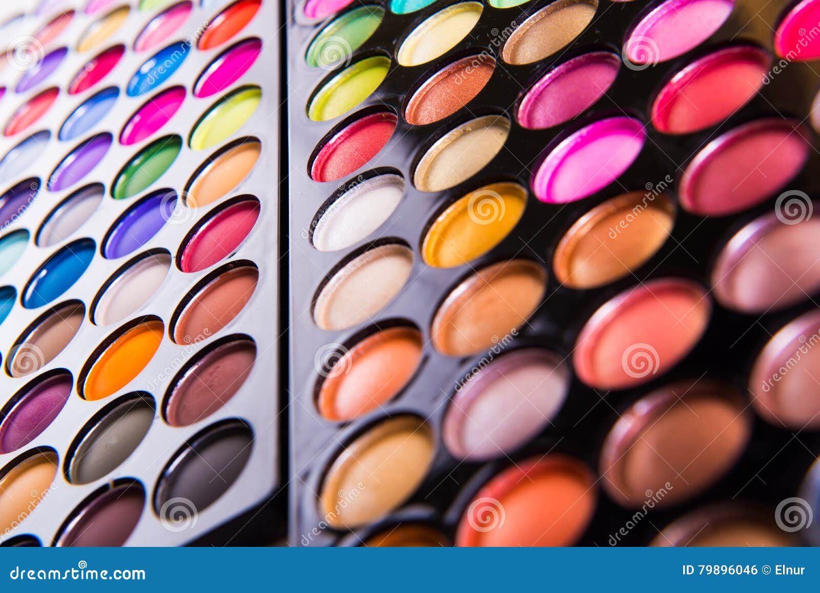 The Set of Colourful Shadow for Make-up Isolated on White Stock Photo ...