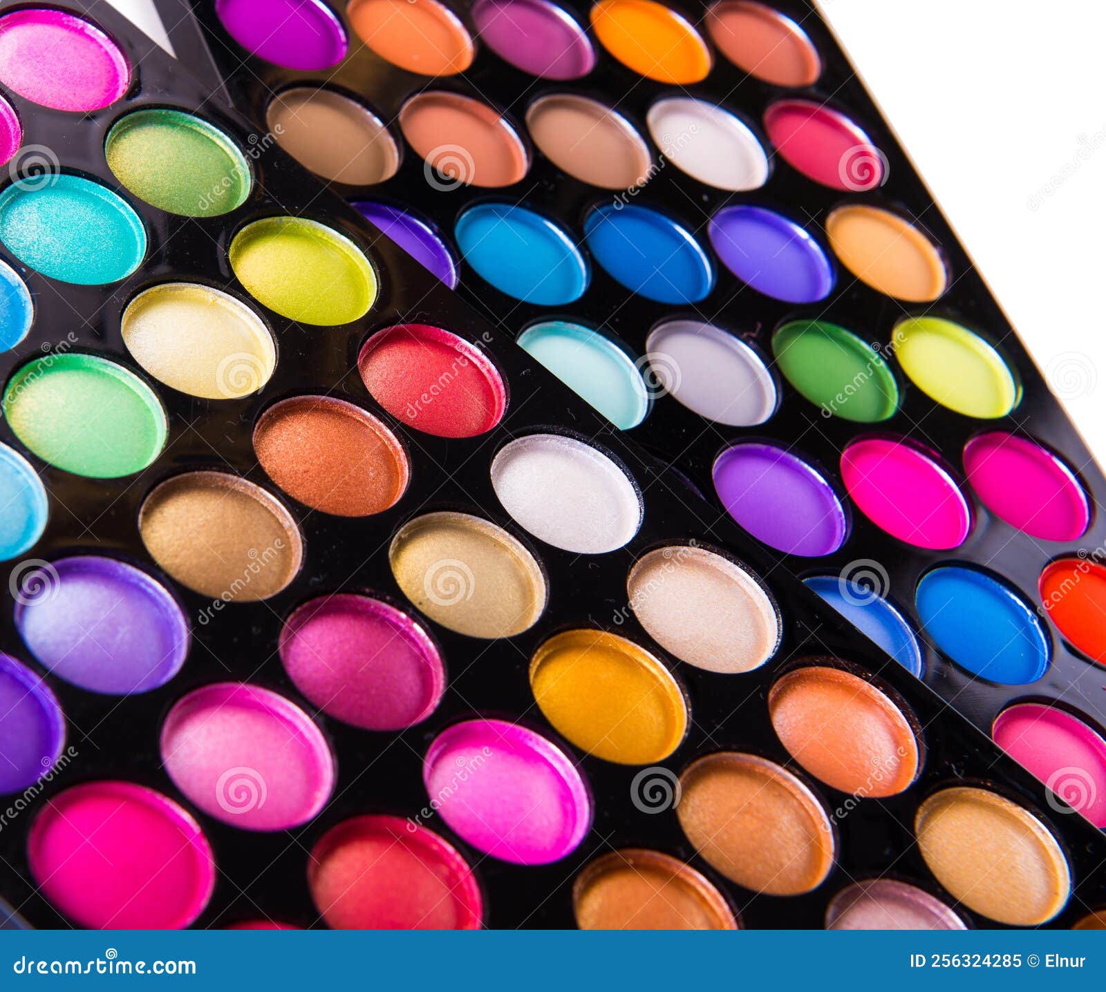 Set of Colourful Shadow for Make-up Isolated on White Stock Image ...