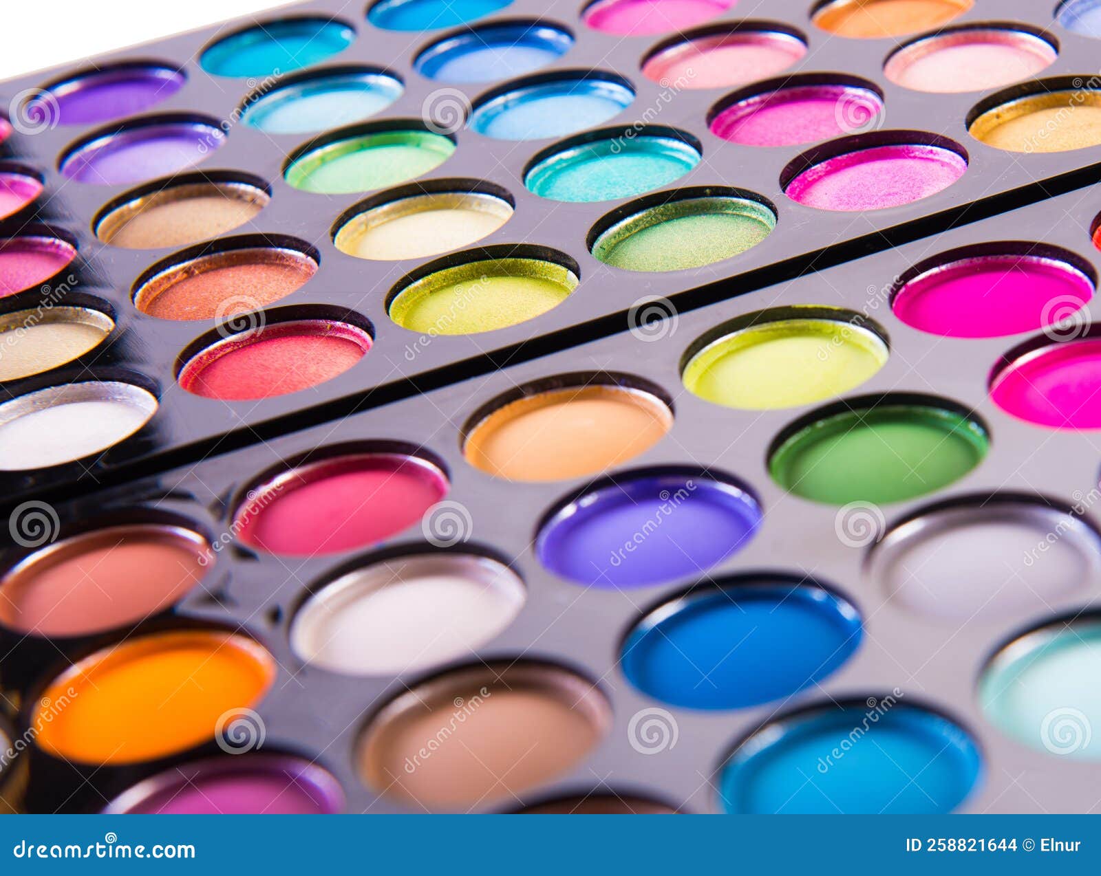 Set of Colourful Shadow for Make-up Isolated on White Stock Photo ...