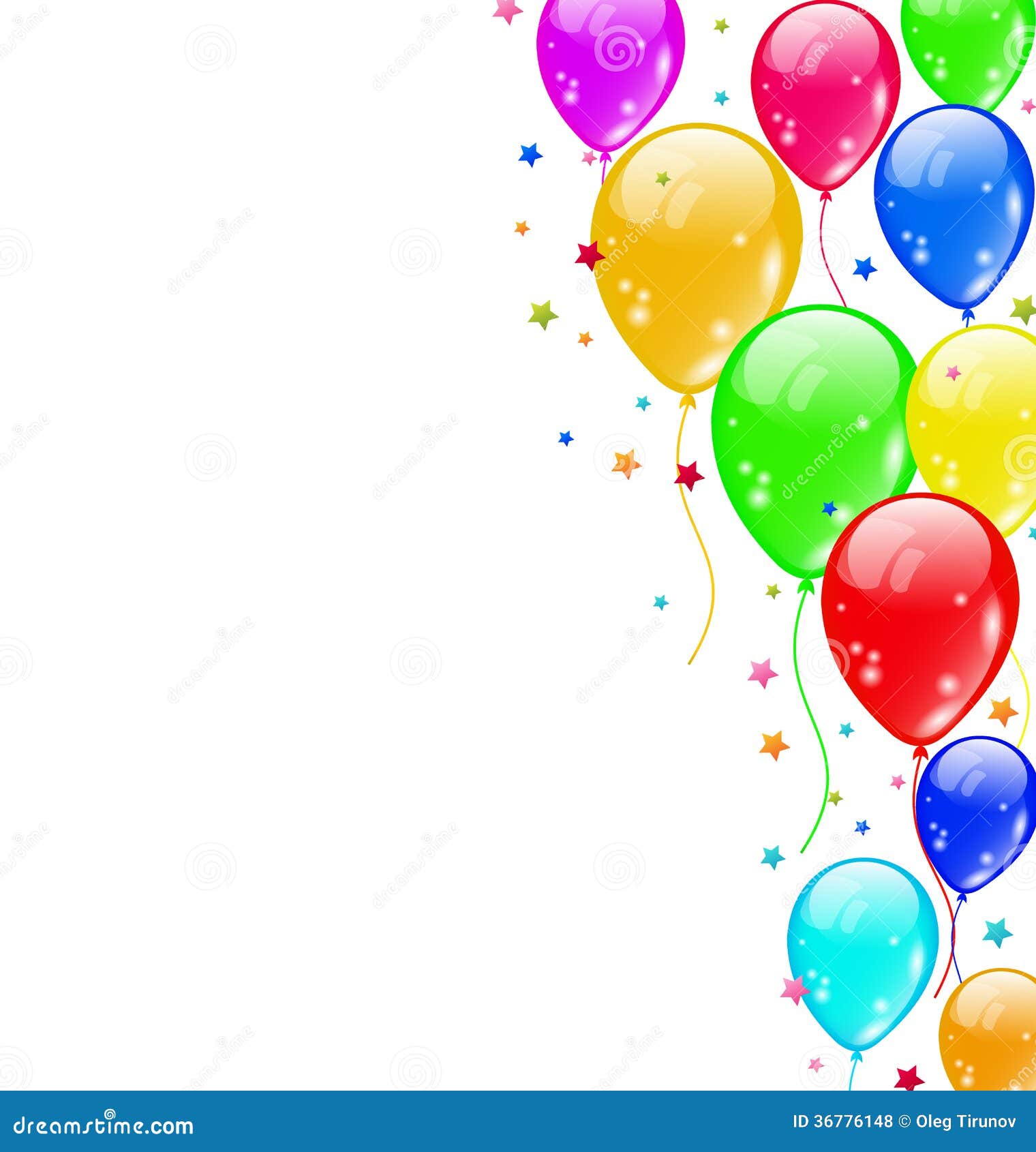 Colourful Carnival Foolscap Isolated On White Background Stock Photo ...