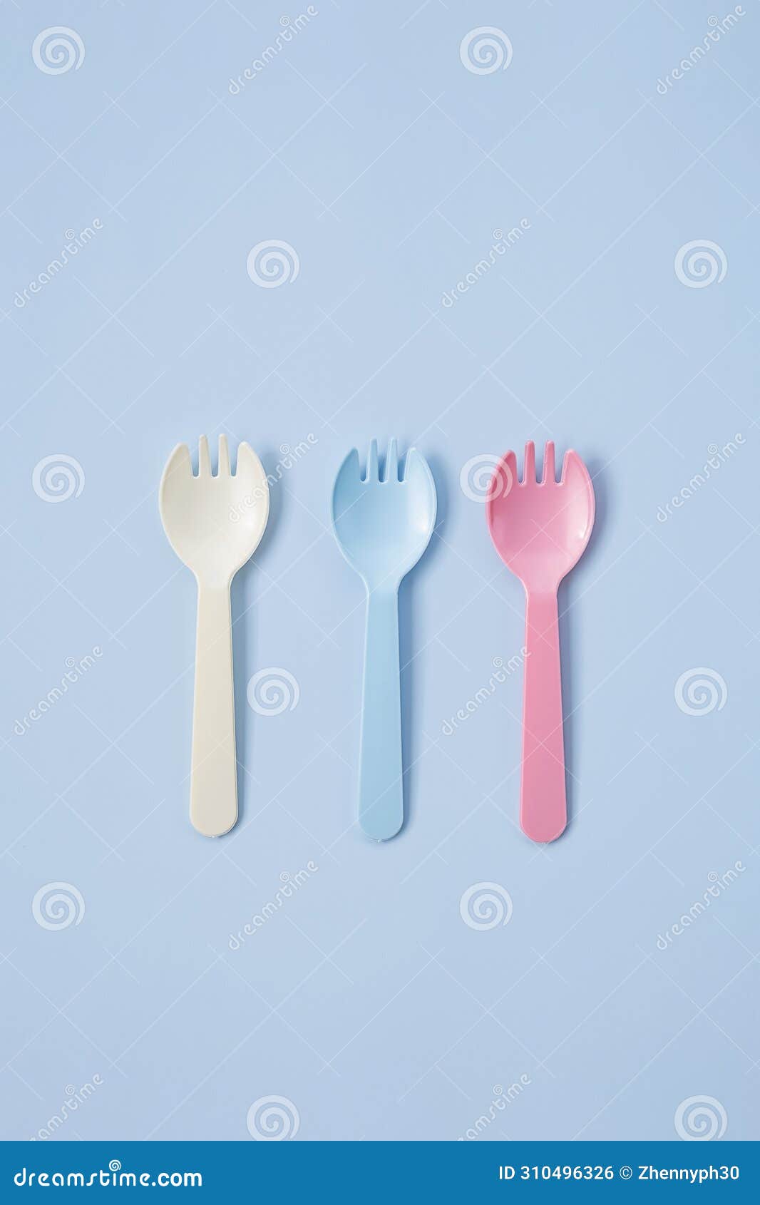 Set of Colourful Small Forks for Kids Stock Photo - Image of cutlery ...