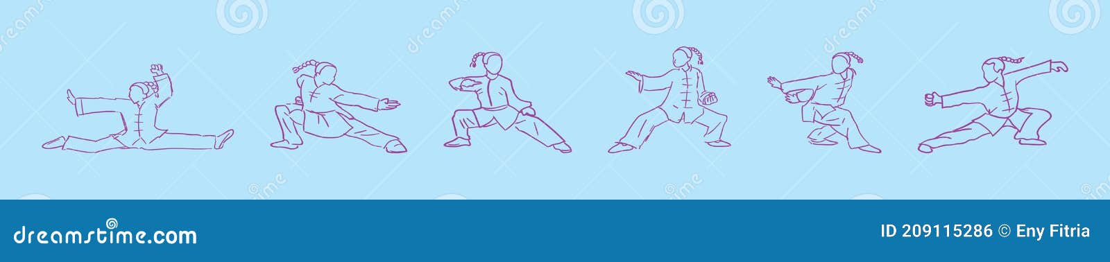 Set of Combat Cartoon Icon Design Template with Various Models. Vector ...