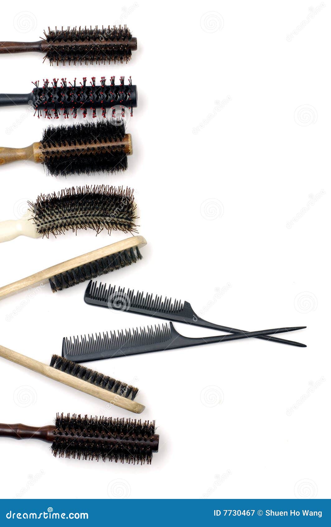 Set of combs stock image. Image of cosmetics, human, fashion - 7730467