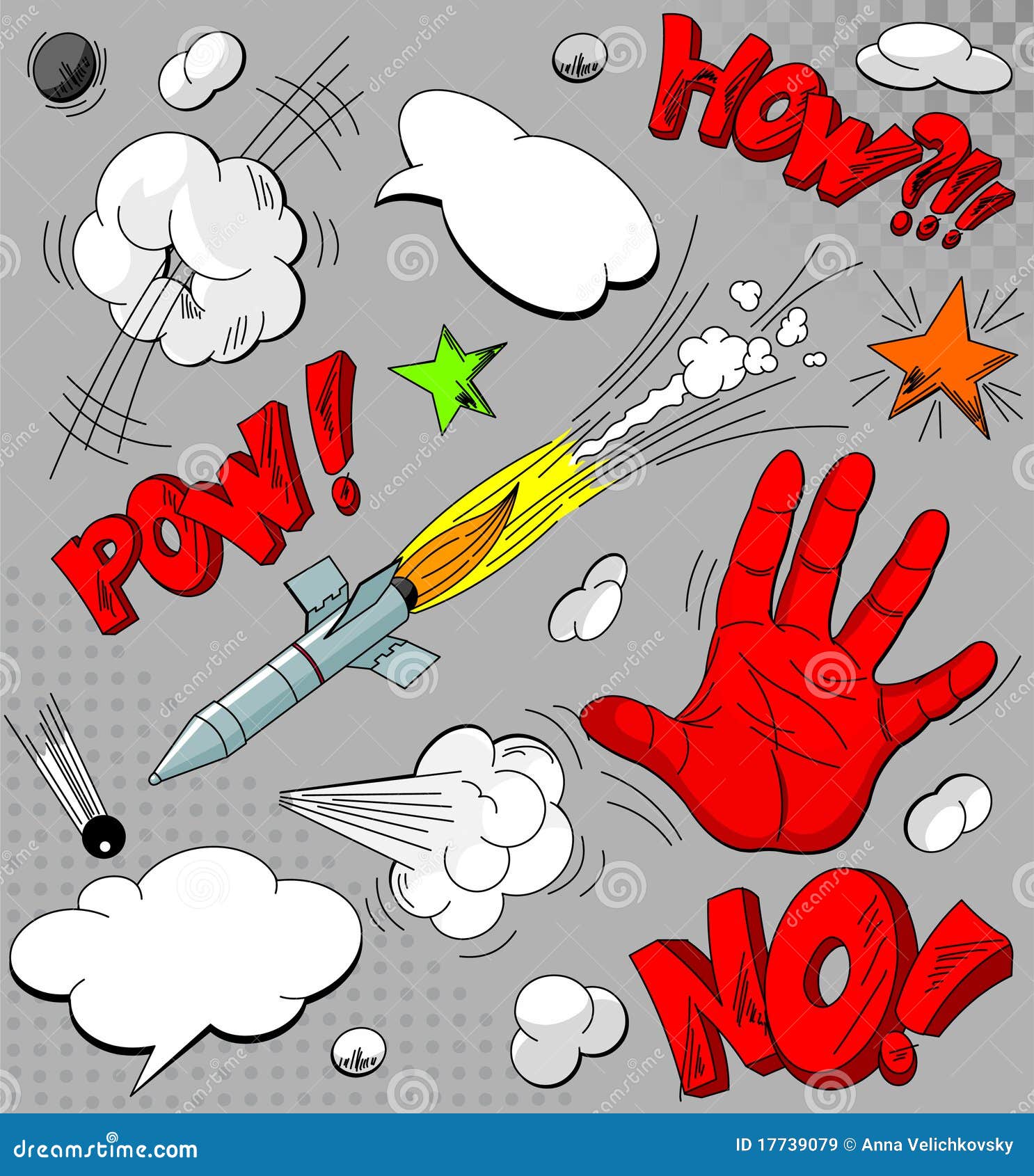 Set of Comic Book Explosions Stock Vector - Illustration of energy ...