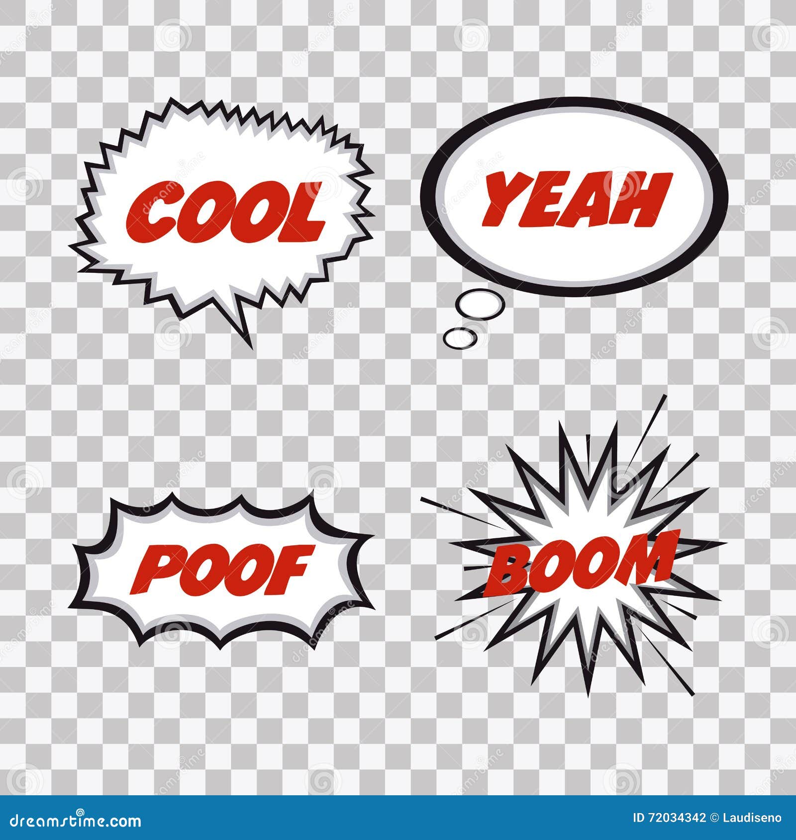Set of comic expressions stock illustration. Illustration of halftone ...