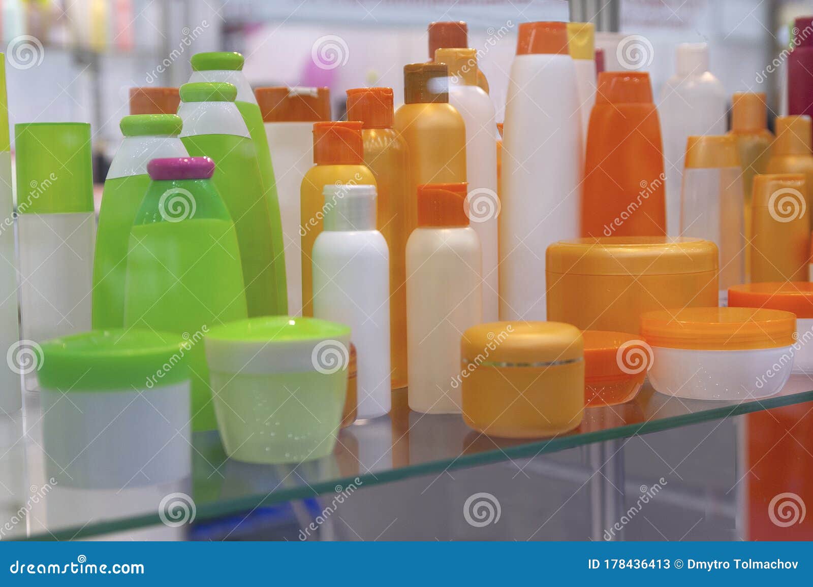 Set of Common Plastic Bottles for Household Chemistry and Cosmetics ...