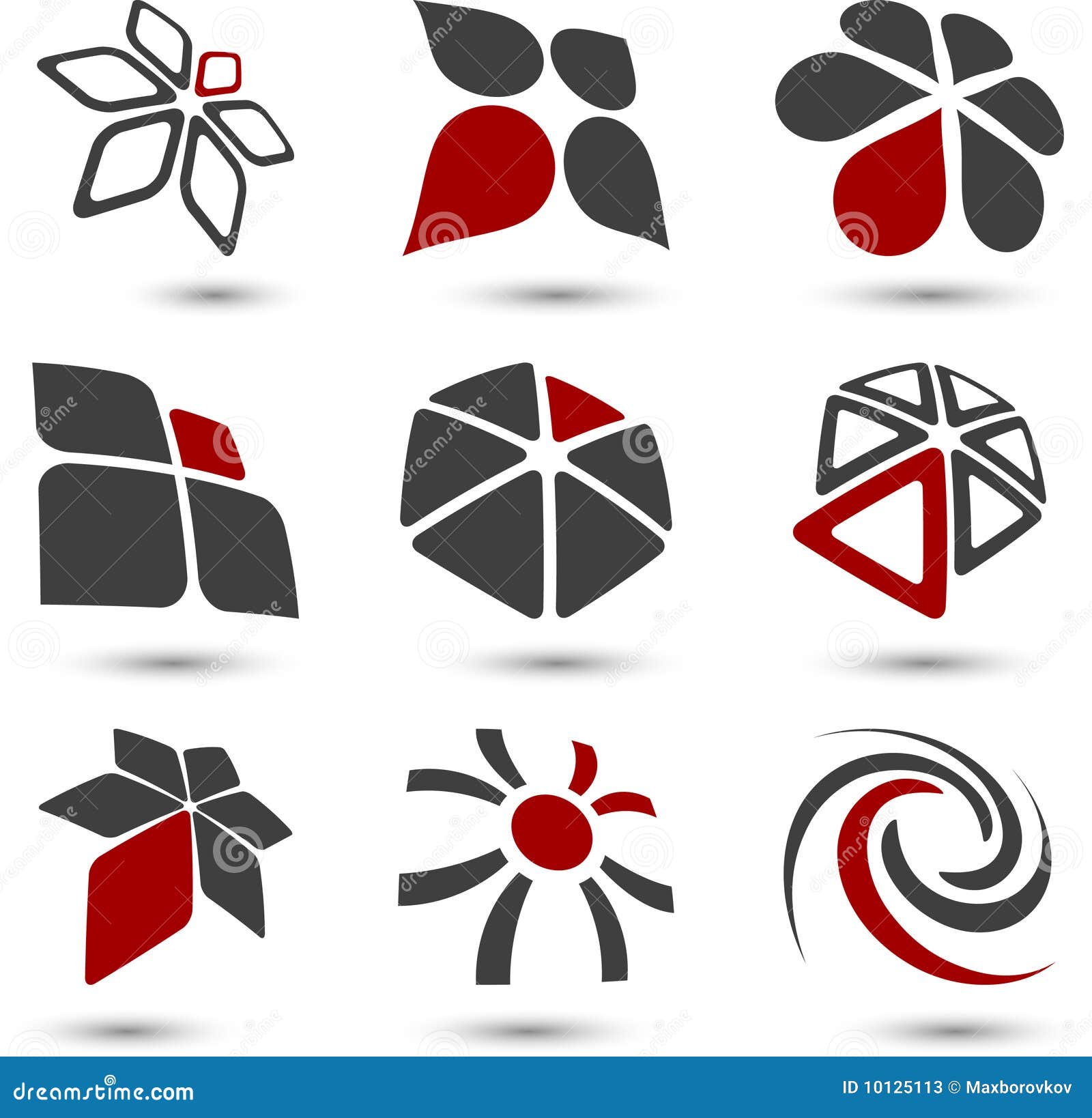 Set of Company symbols. stock vector. Illustration of graphic - 10125113