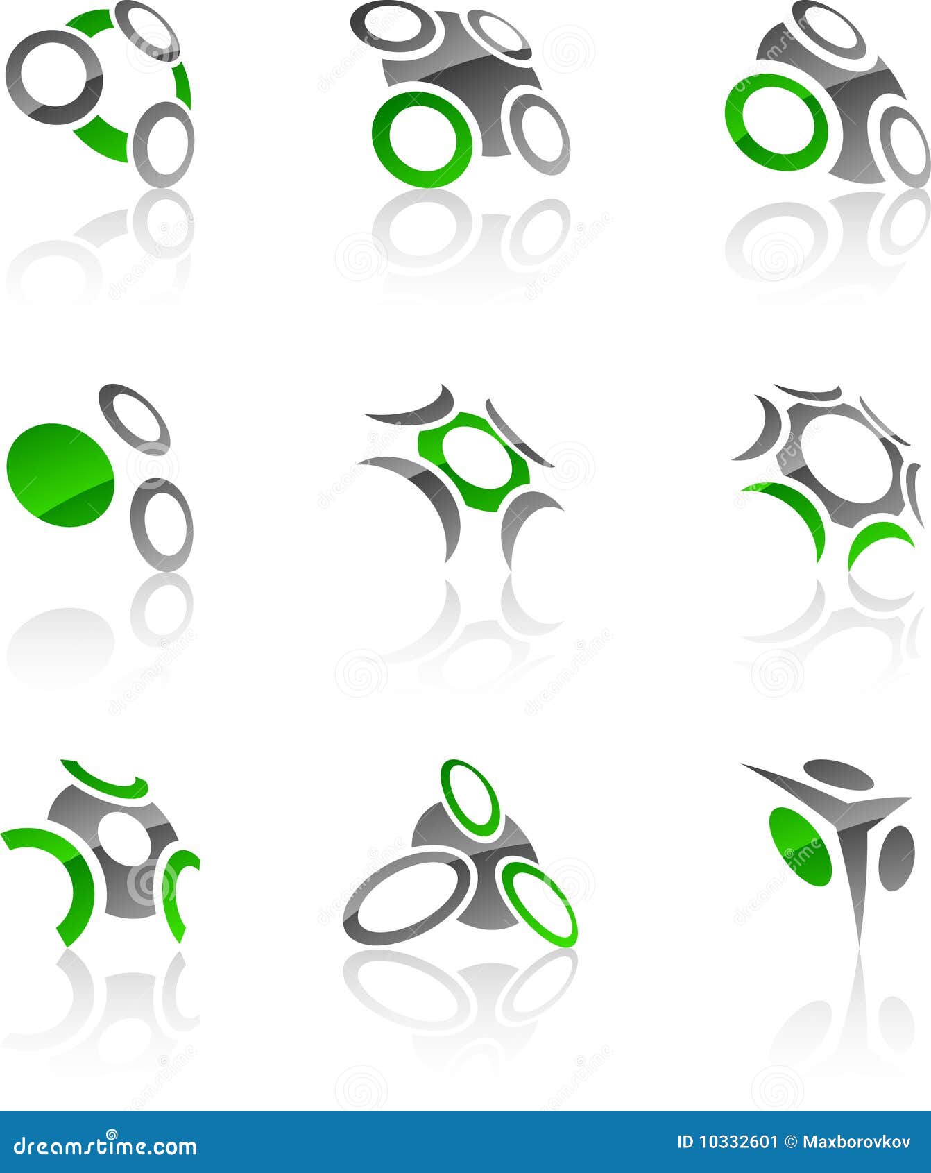 Set of Company symbols. stock vector. Illustration of glossy - 10332601