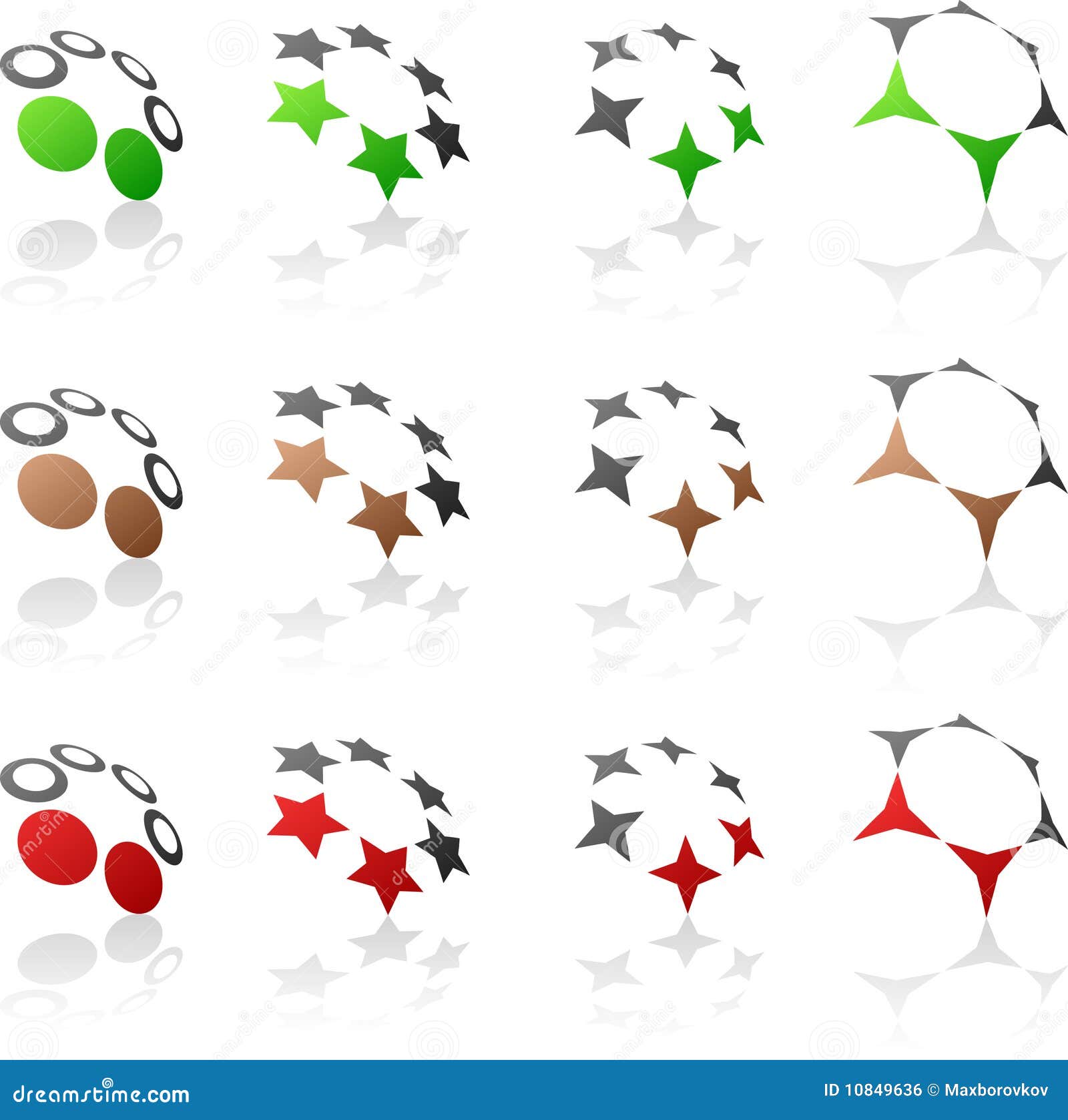 Set of Company symbols. stock vector. Illustration of modern - 10849636