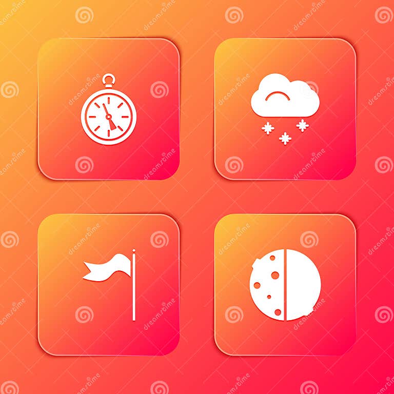 Set Compass, Cloud with Snow, Meteorology Windsock Wind Vane and ...