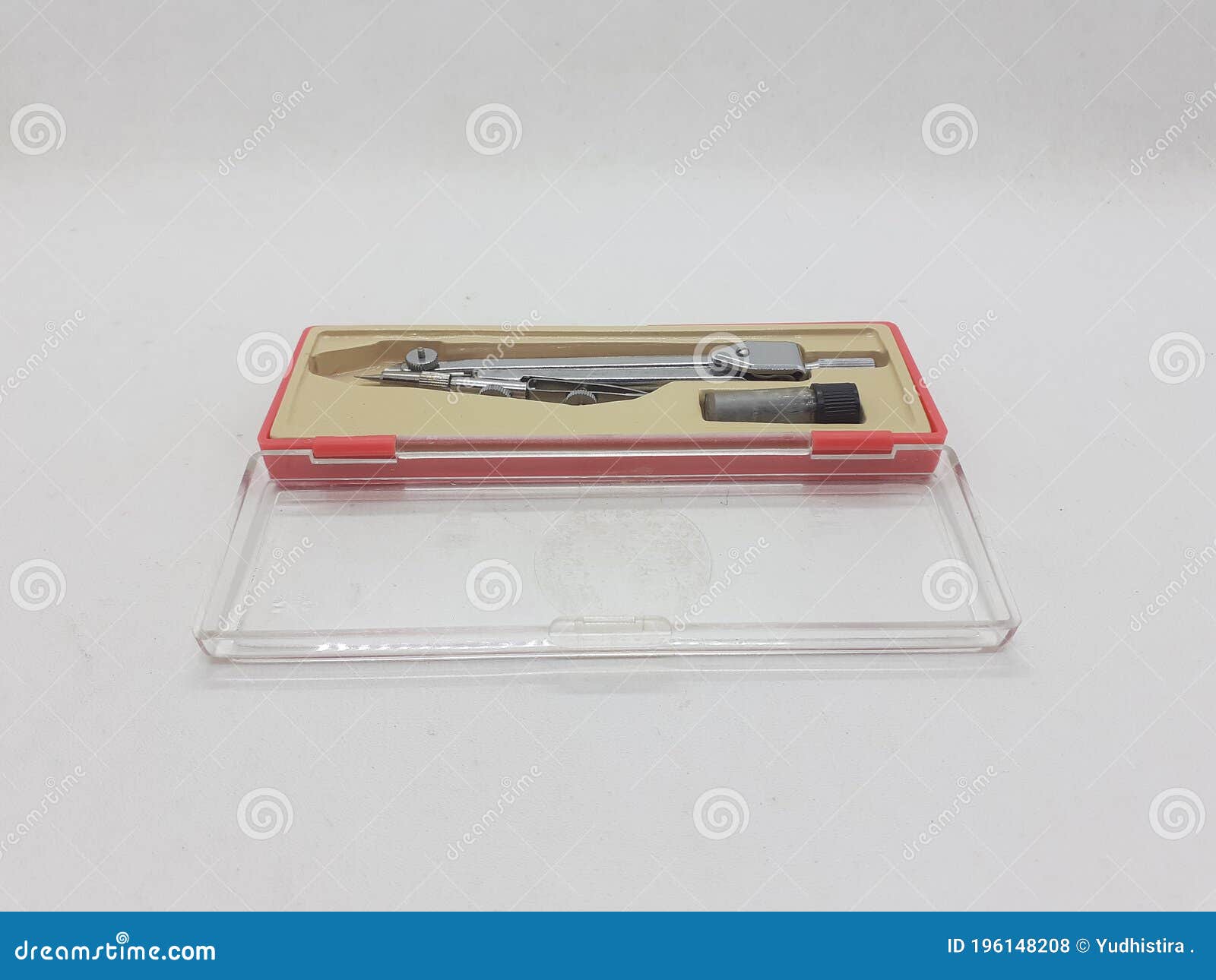 A Set of Compass in Red Transparent Boxes Stock Photo - Image of ...