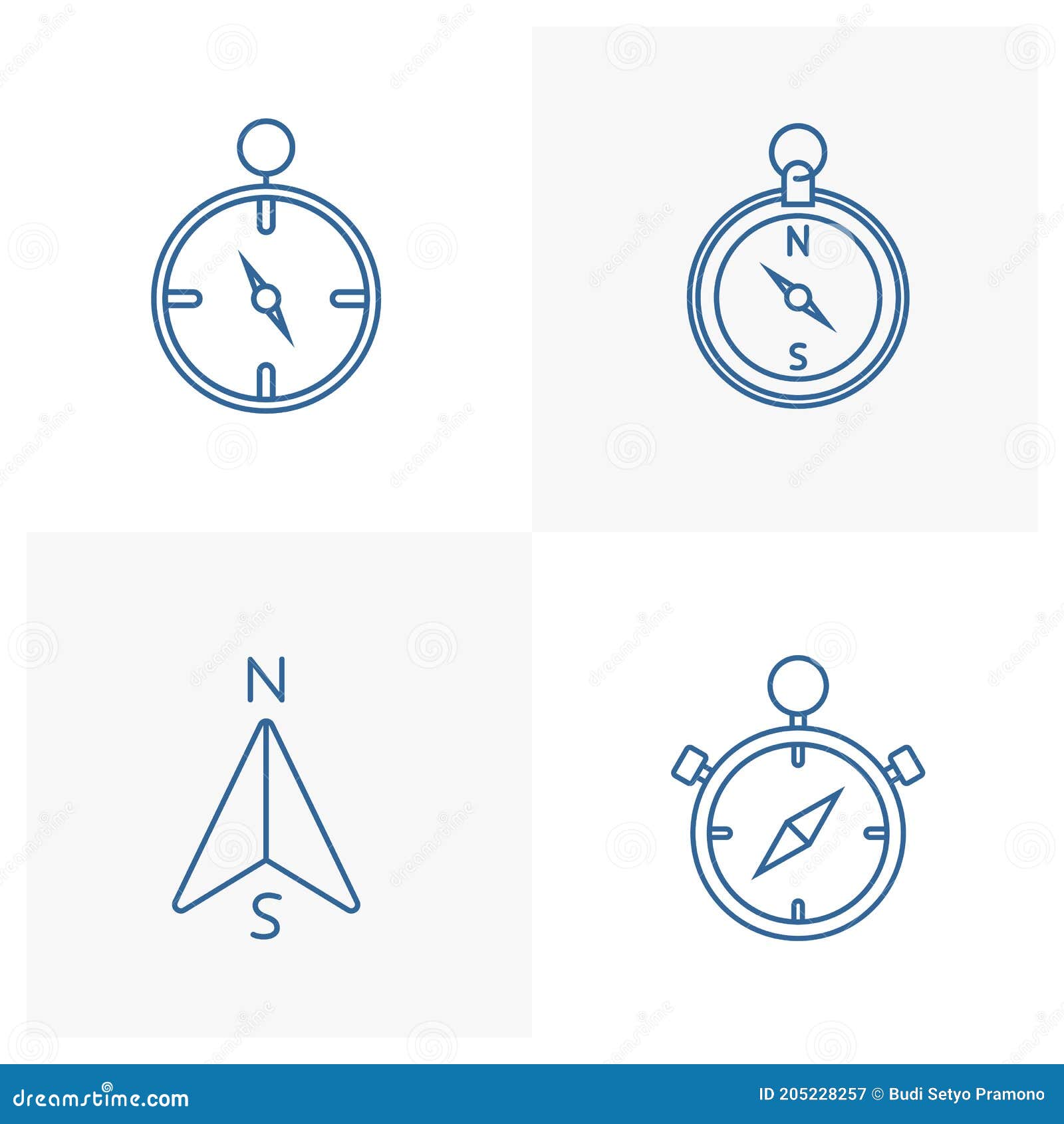 Set of Compass Logo Design Vector Template, Outdoor Logo Design Concept ...