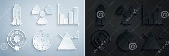 Set Compass, Pie Chart Infographic, Solar System, Light Rays Prism ...