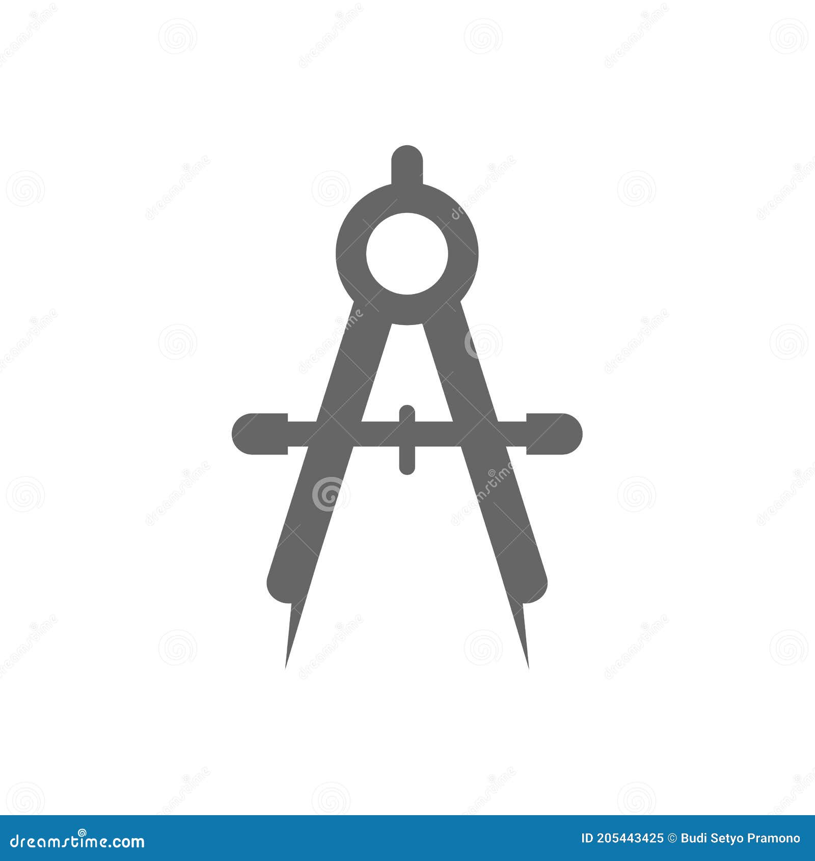 Set of Compass Tools Icon Vector, Engineering Simple Icon Template ...