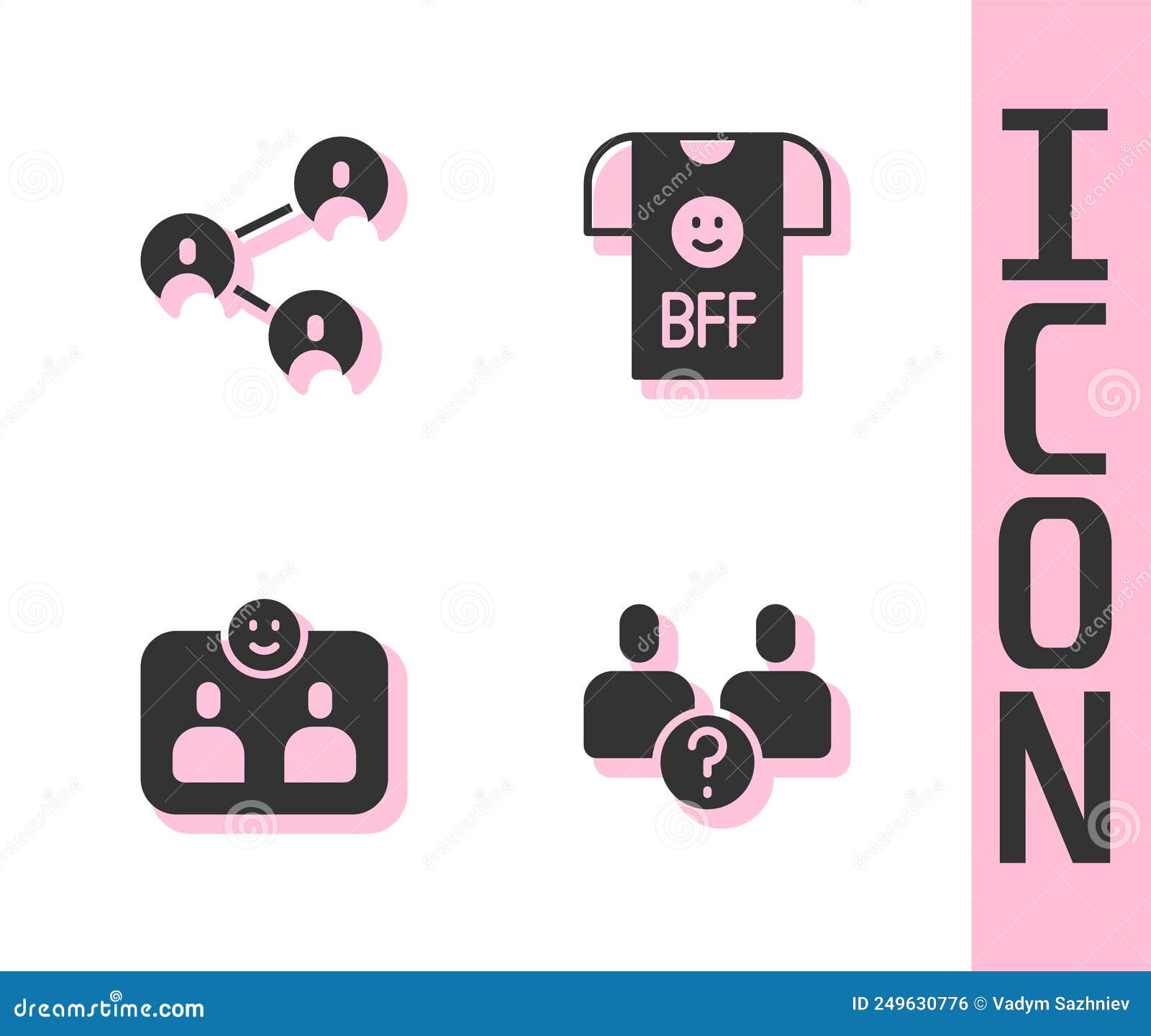 Set Complicated Relationship, BFF or Best Friends Forever, Friends and ...