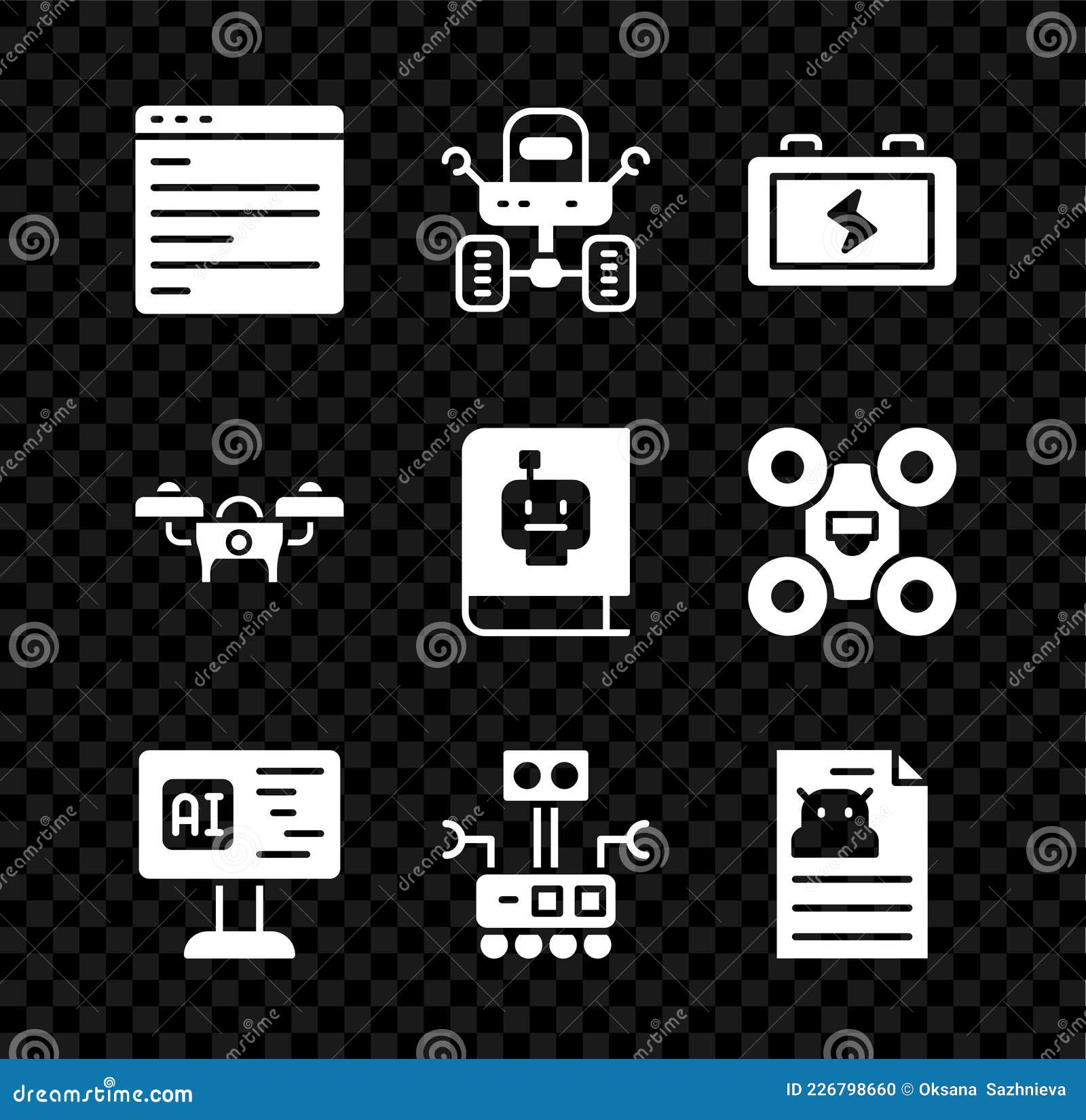 Set Computer Api Interface, Mars Rover, Battery, Software, Robot, Technical Specification, Drone ...
