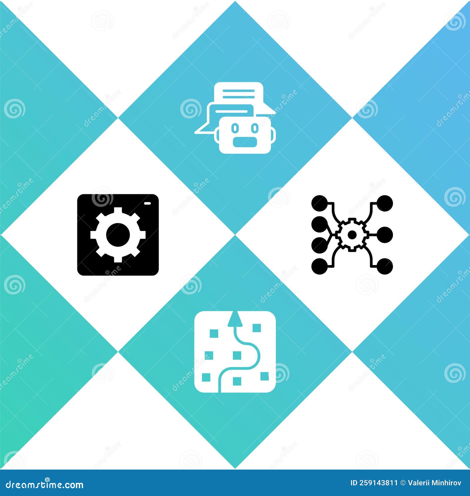 Set Computer Api Interface, Neural Network, Chat Bot and Icon. Vector ... Set Computer Api Interface, Neural Network, Chat Bot and Icon. Vector ...