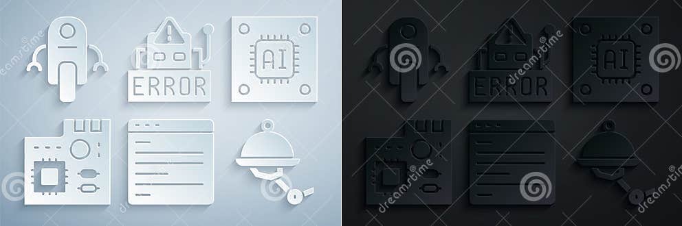 Set Computer Api Interface Processor With Microcircuits Cpu