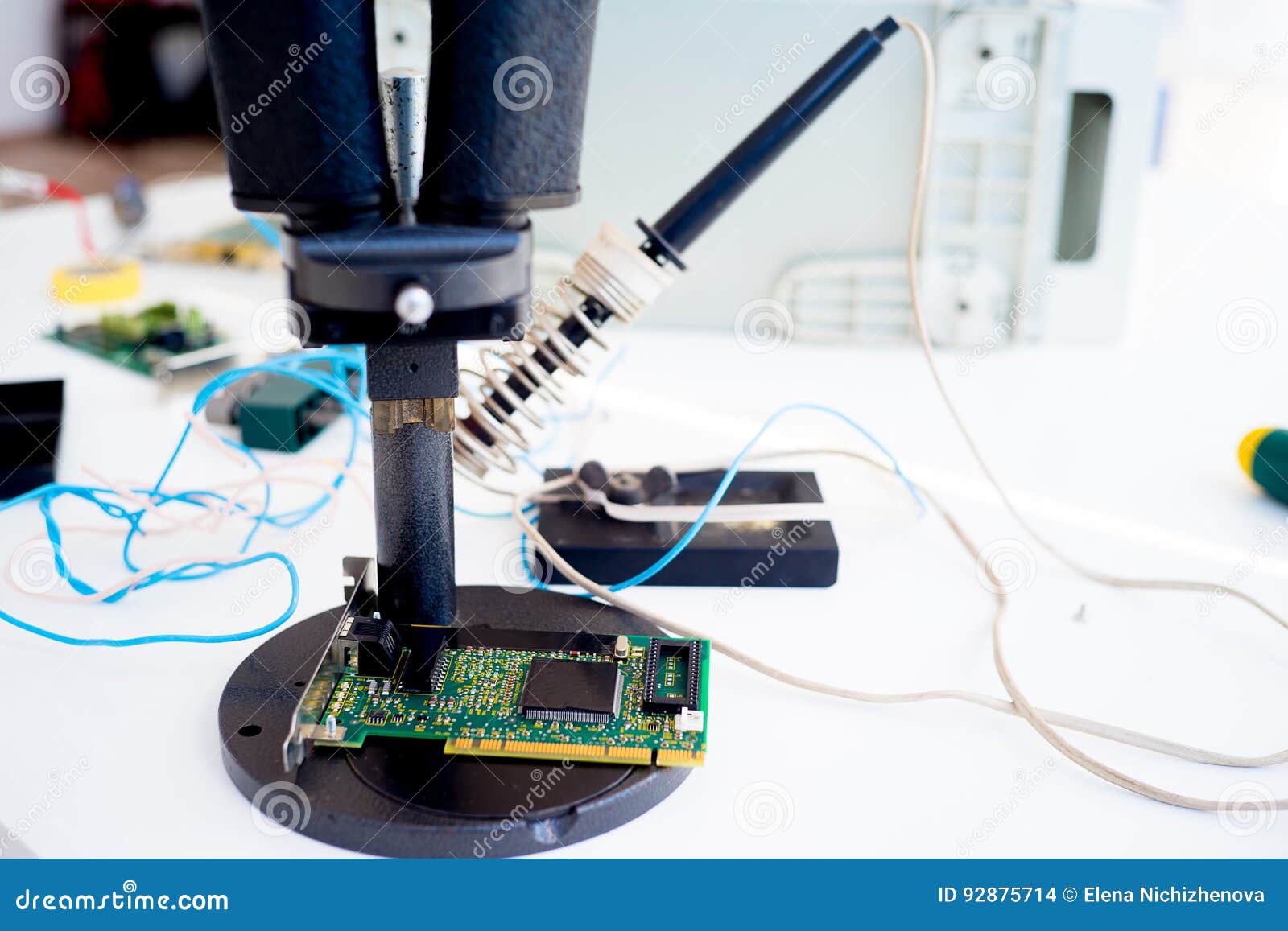 Set of computer hardware stock photo. Image of micro - 92875714