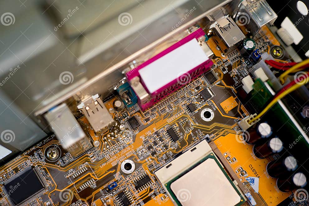 Set of computer hardware stock photo. Image of microchip - 92875868