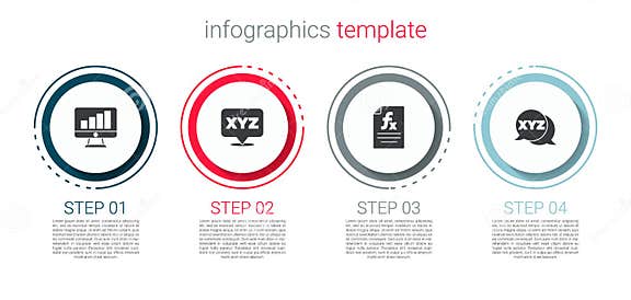 Set Computer Monitor With Graph Chart Xyz Coordinate System Function