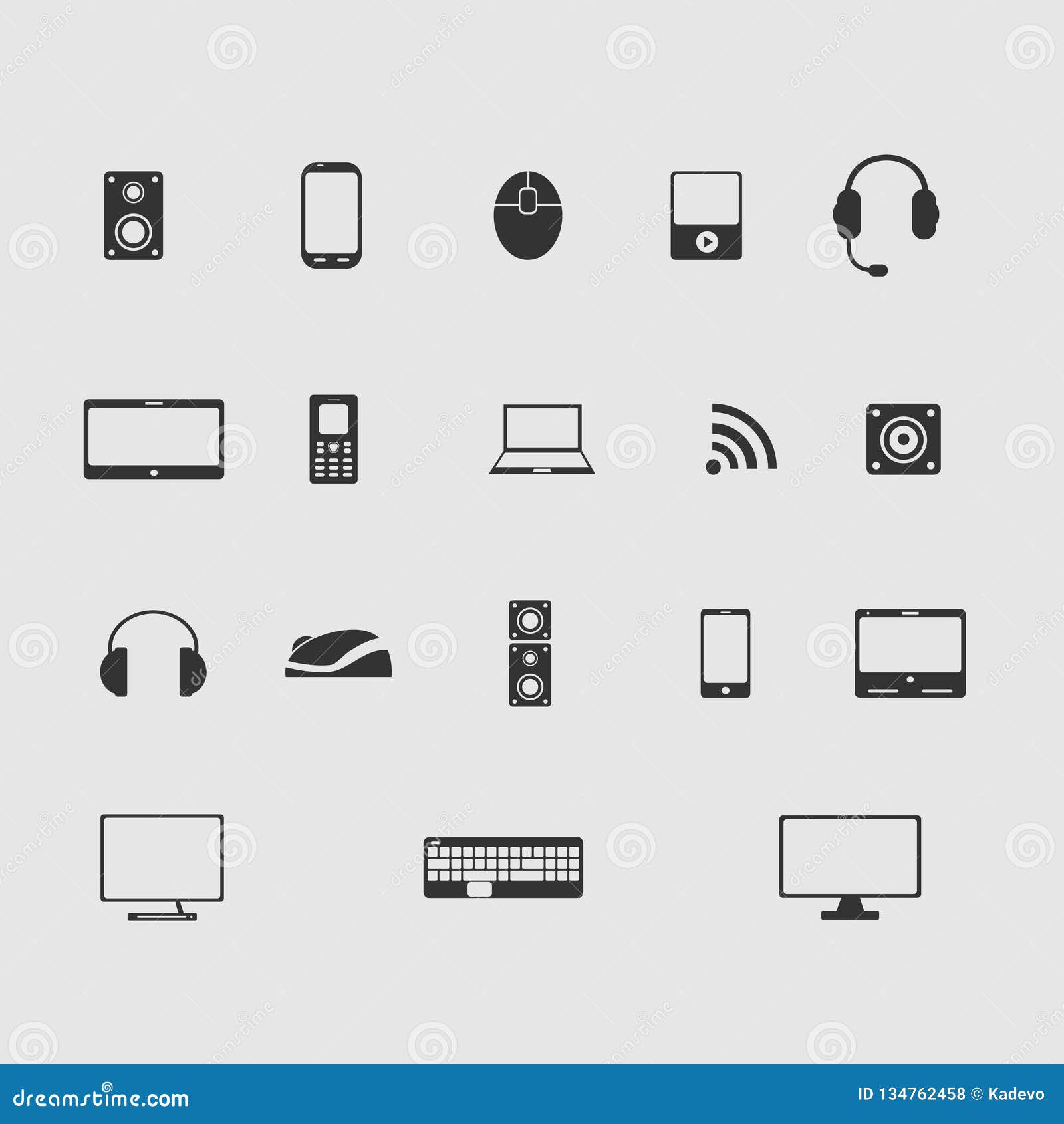 Set of Computer New Drawing Stock Vector - Illustration of website ...