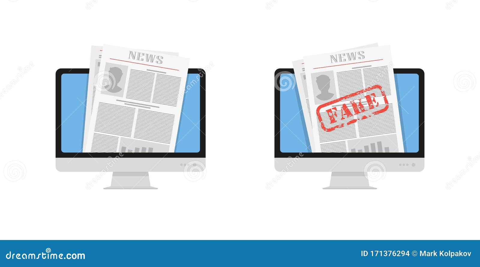 Newspaper, Fake News, Great Design For Any Purposes. Vector Editorial ...