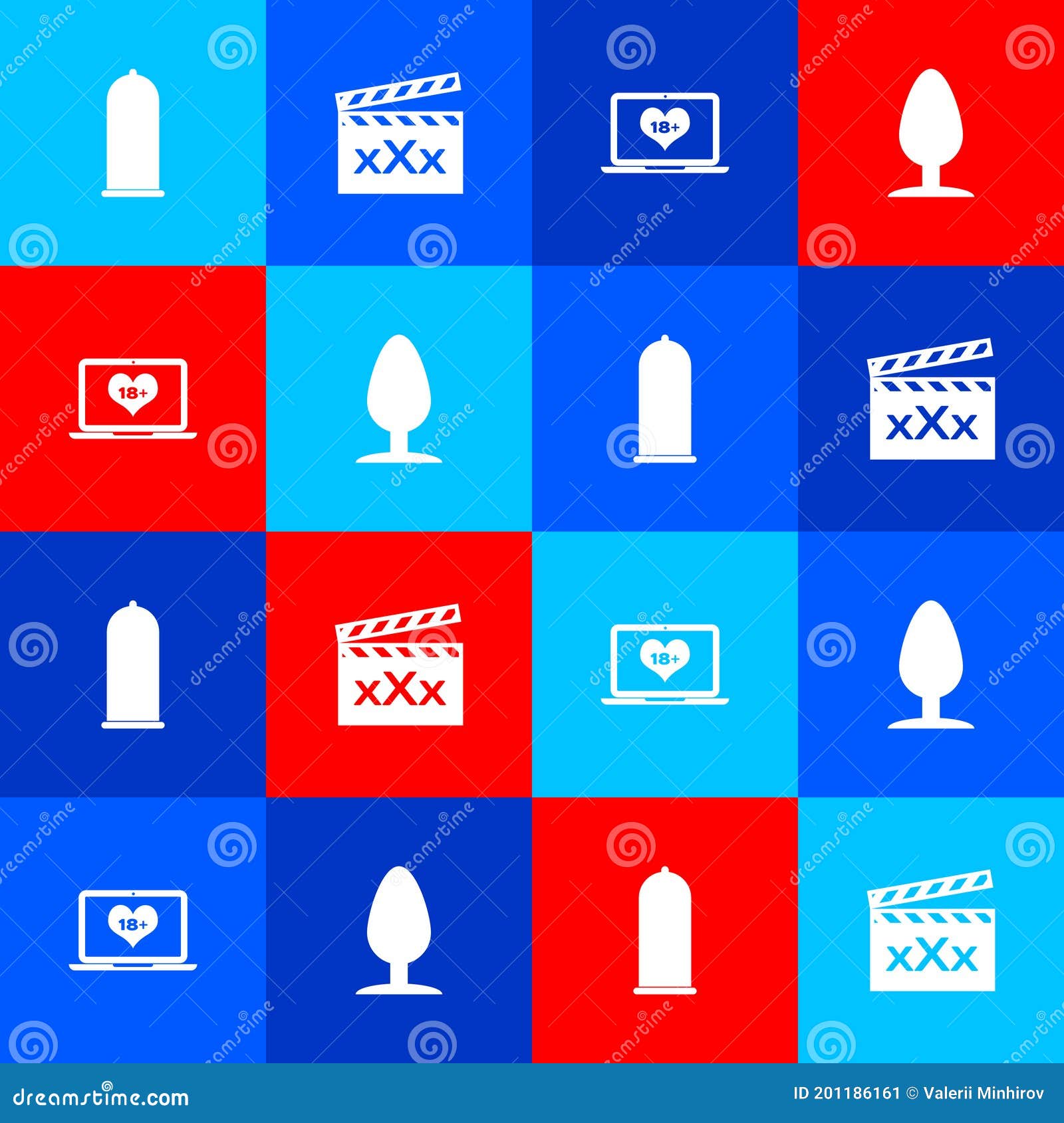 Set Condom Safe Sex Movie Clapper With Sex Laptop 18 Plus Content And