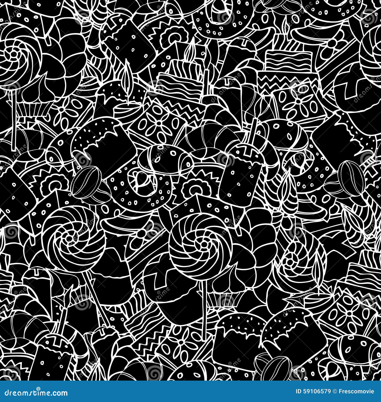 Set of confectionery stock vector. Illustration of element - 59106579