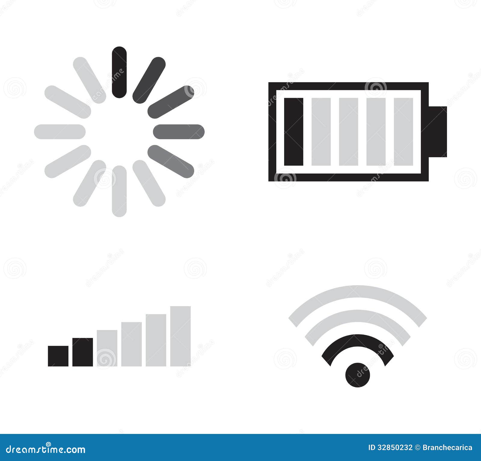 Set of connection icons stock vector. Illustration of business - 32850232