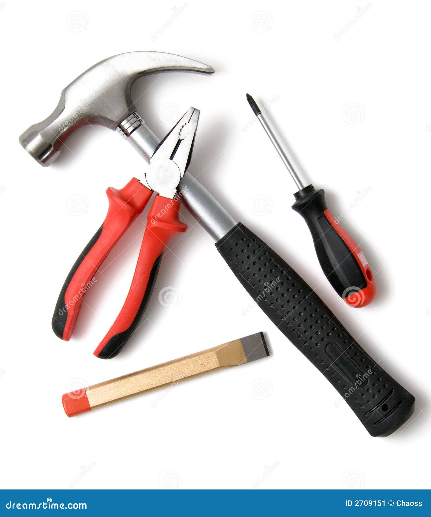 Set of construction tools stock image. Image of hammer - 2709151