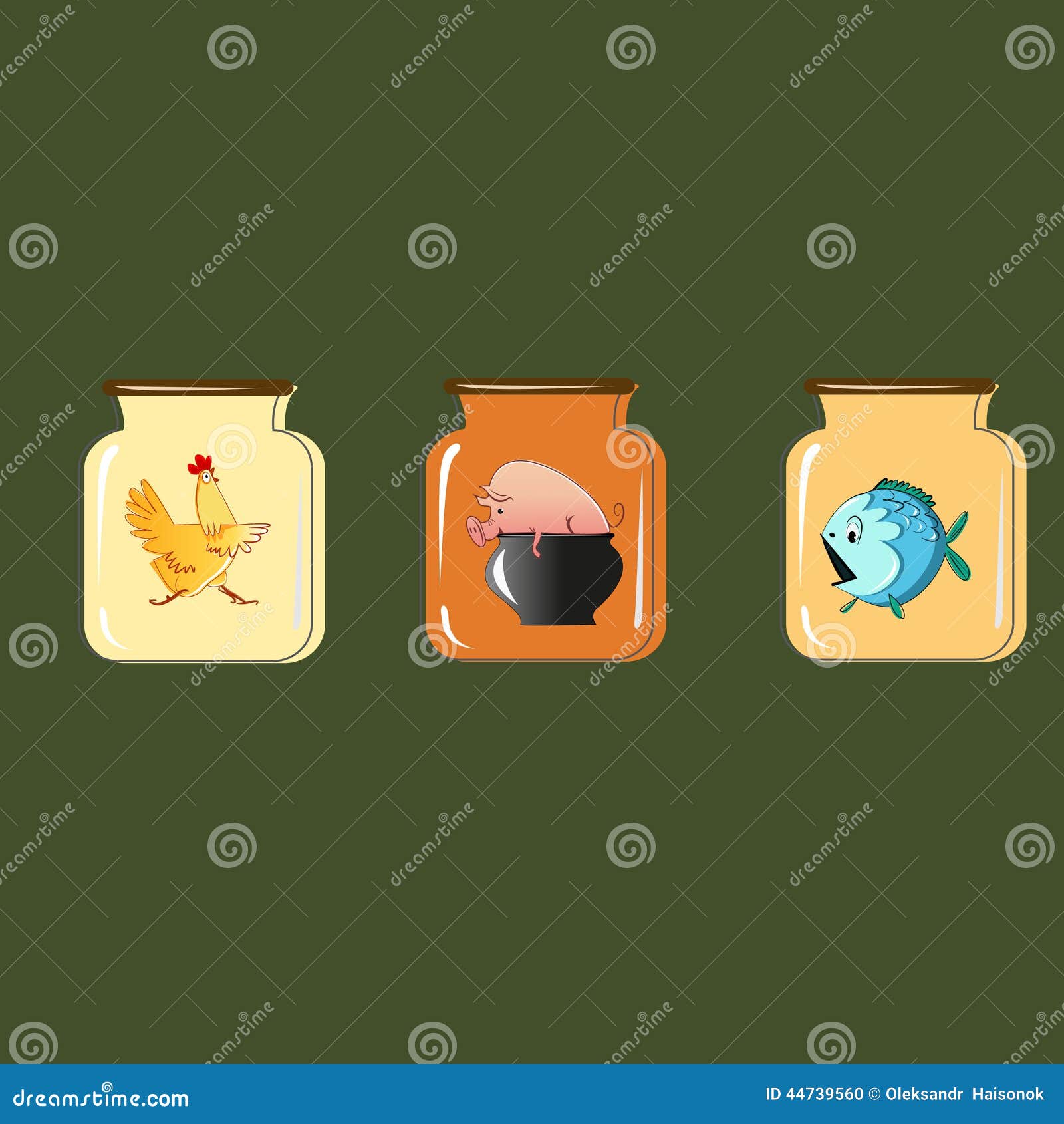 Set of Containers for Preservation. Vector Design Stock Vector ...