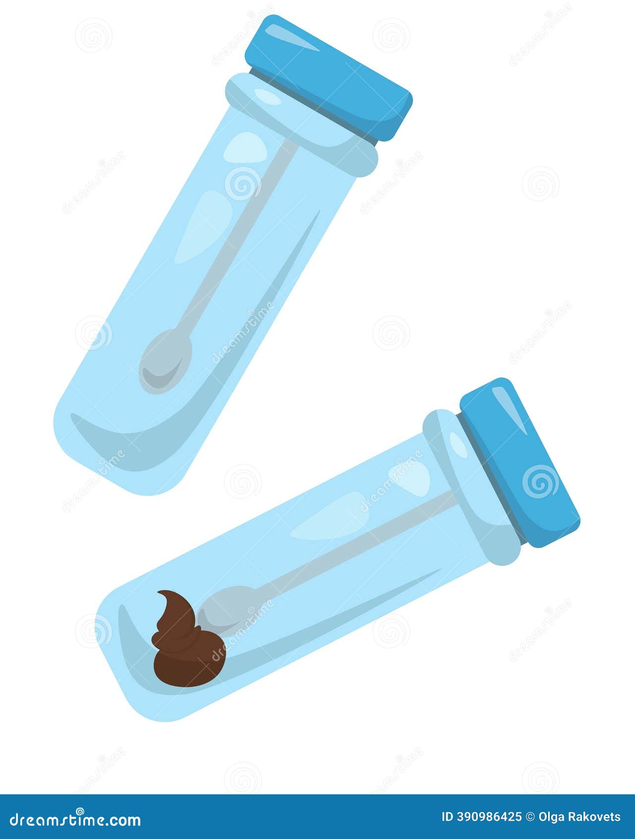 Stool Analysis, Feces Test Results And Container, Test Tube With ...