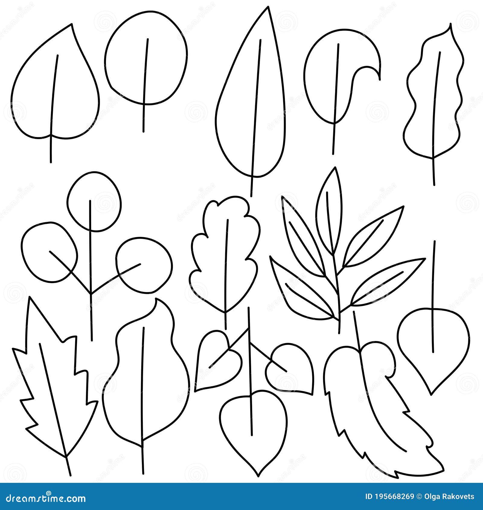 A Set of Contours of Leaves from Various Trees, a Simplified Shape of a ... A Set of Contours of Leaves from Various Trees, a Simplified Shape of a ...