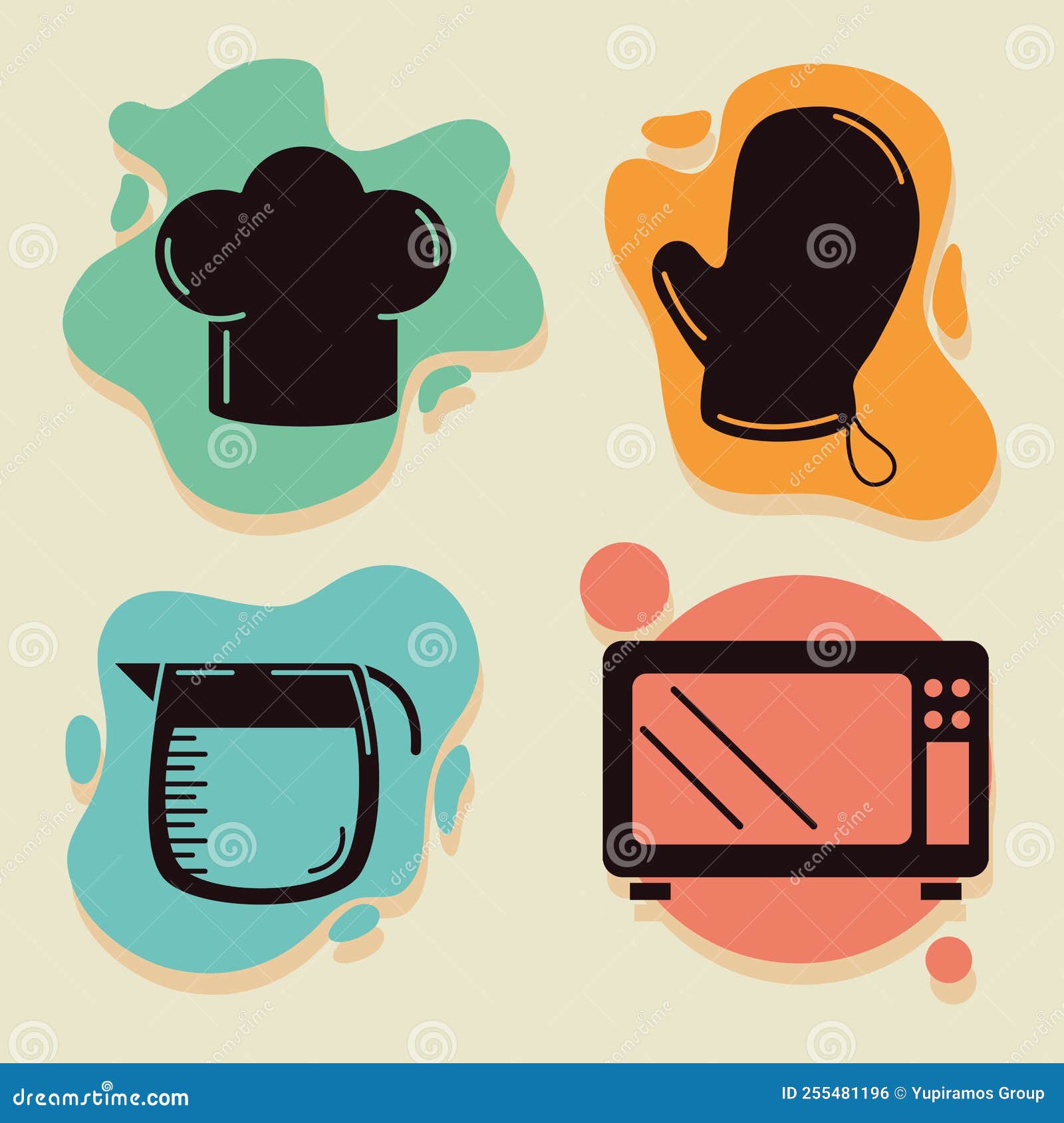 Set of cooking equipment stock vector. Illustration of kitchenware - 255481196