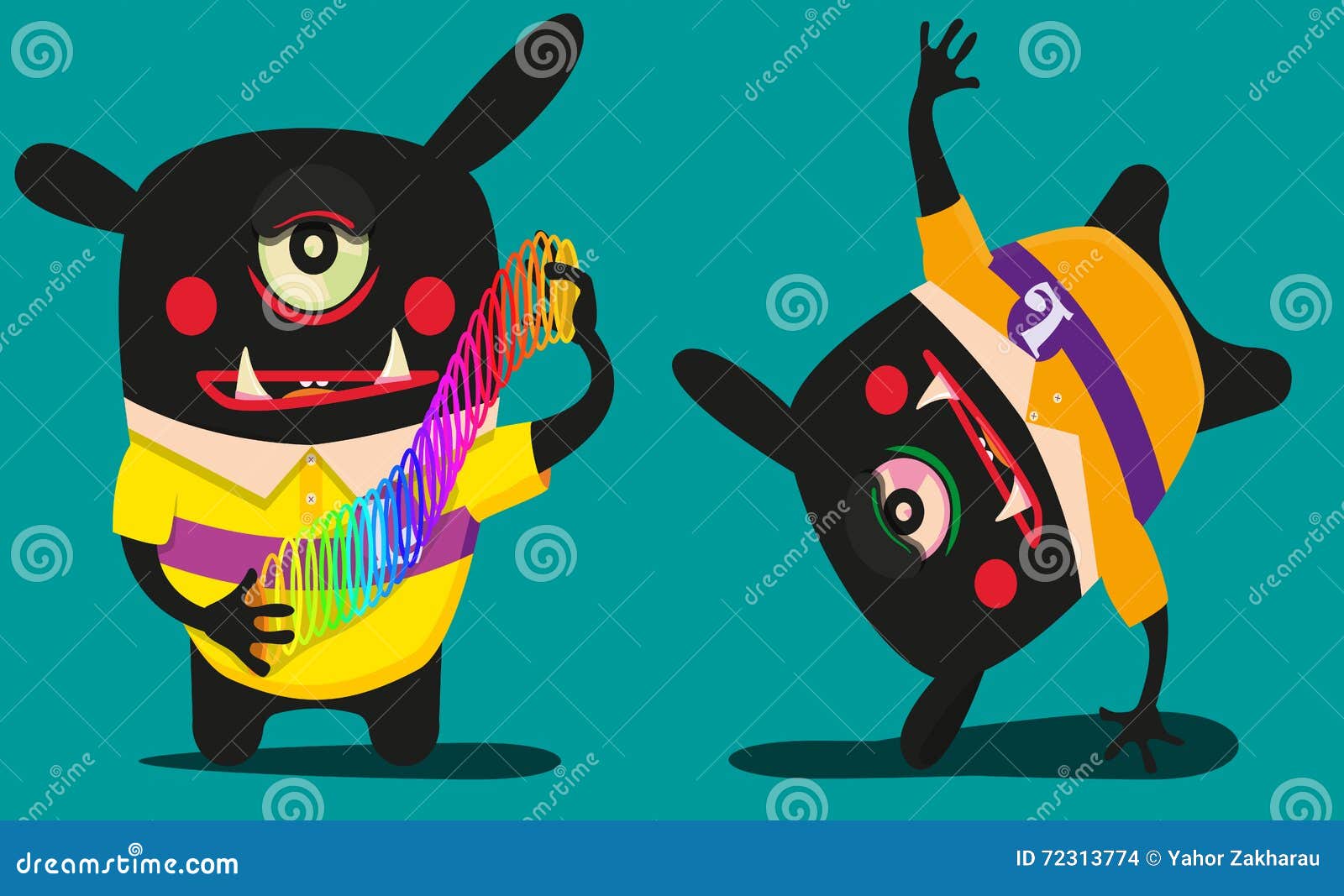 Cool Monster Escort Vector Character Design. Cool Monster Character ...