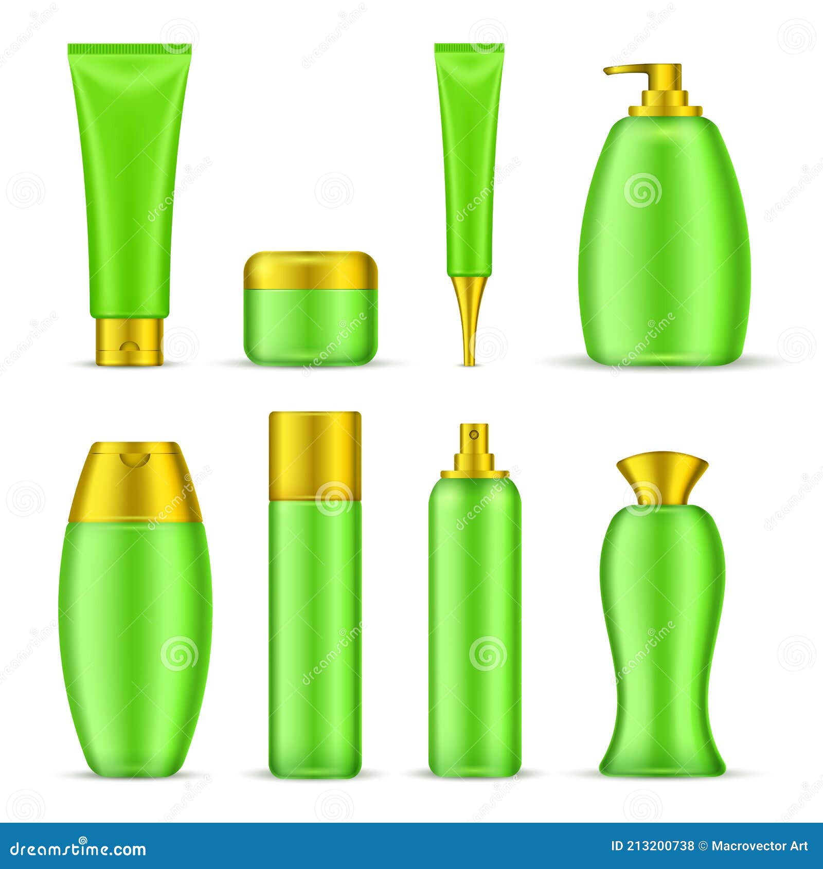 Set of Cosmetic Packaging stock vector. Illustration of dispenser ...