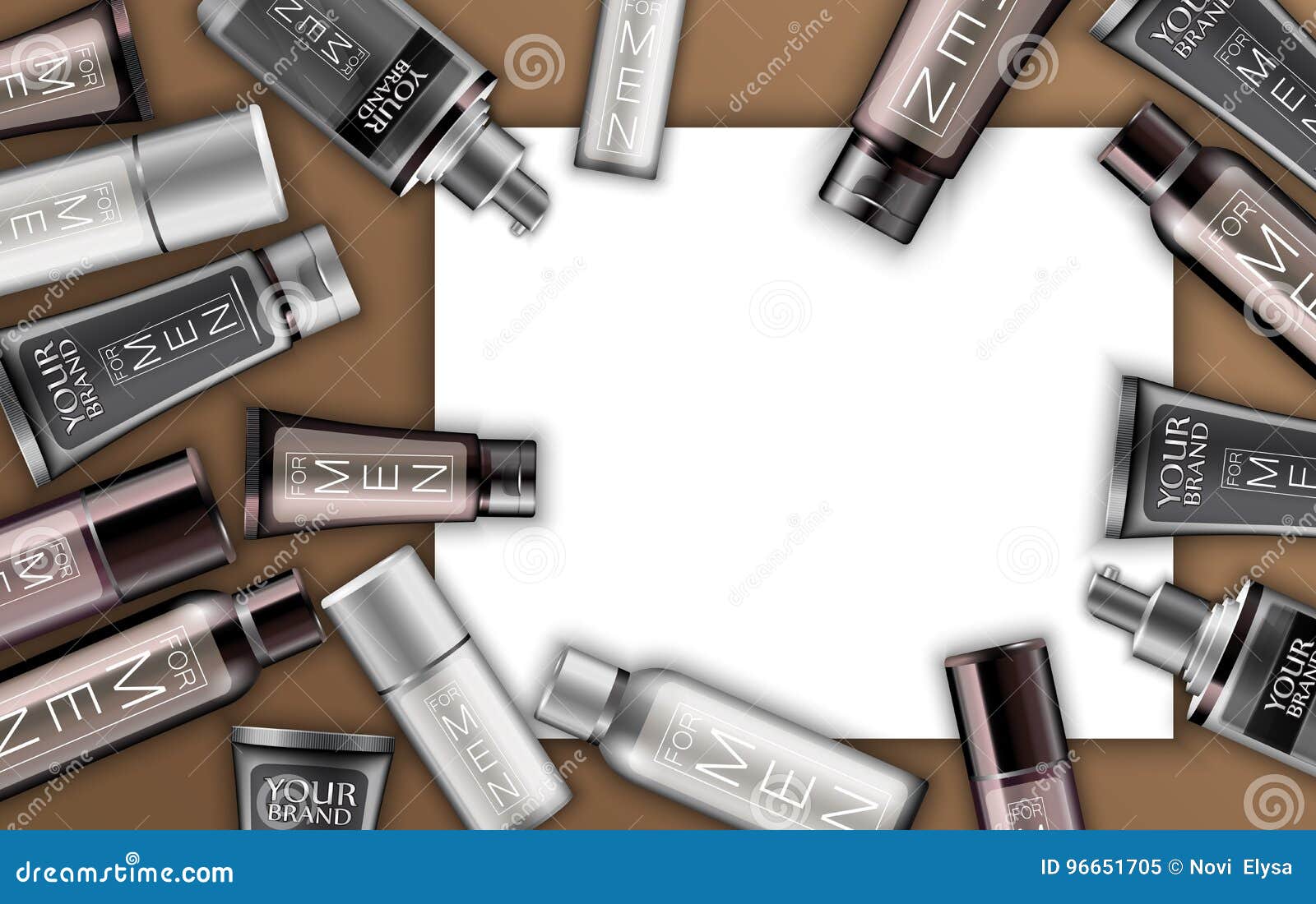 Set of cosmetics for men stock vector. Illustration of collection ...