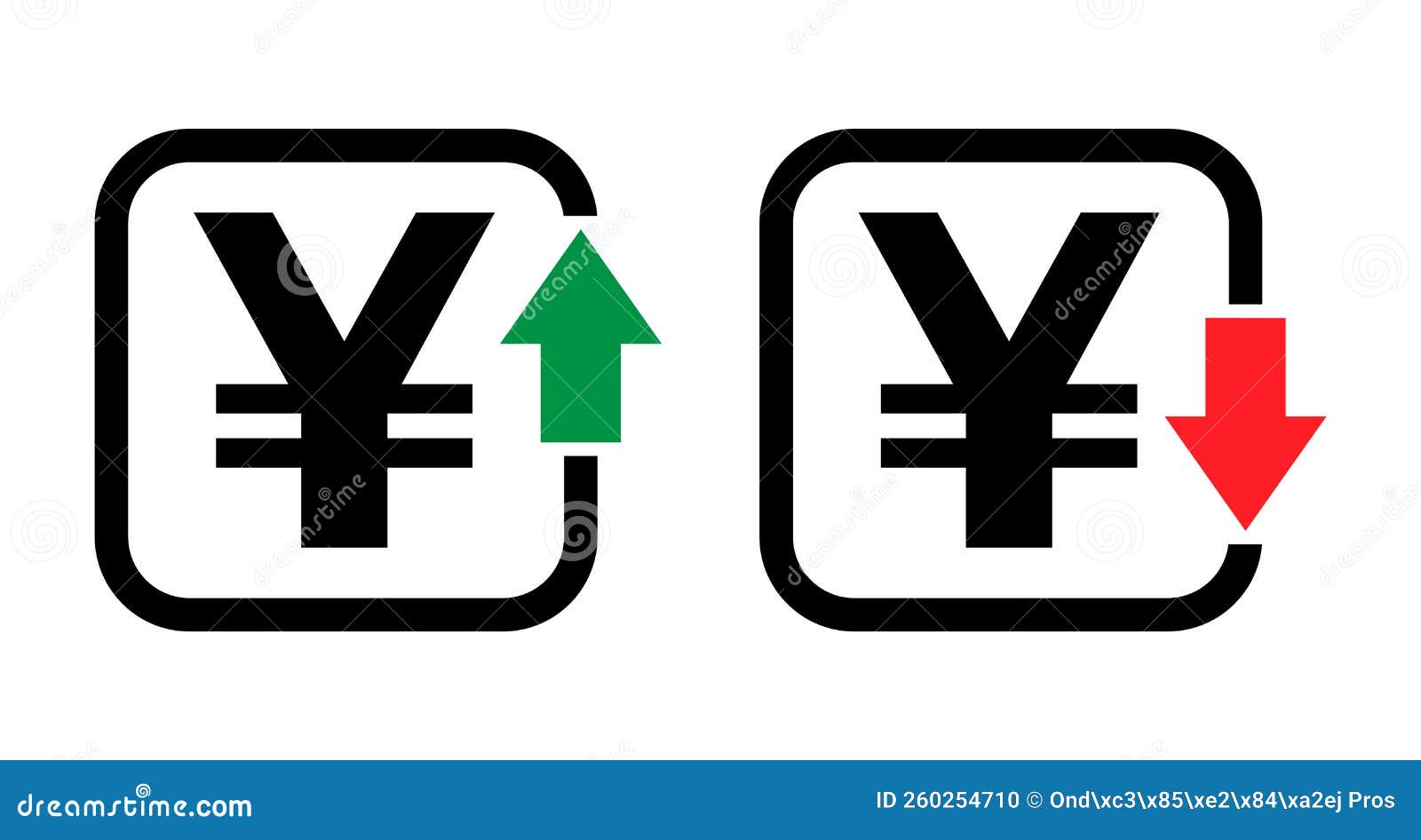 Symbol Of The Yen Or Yuan On The Background Of Multi-colored Chart Columns, Arrows And A Rocket ...