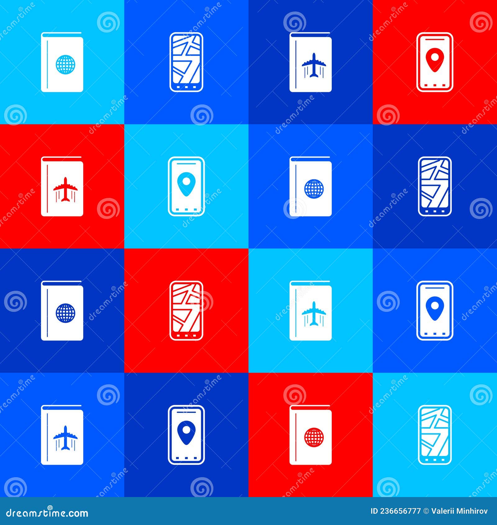 Set Cover Book Travel Guide, Infographic of City Map, and Icon. Vector ...