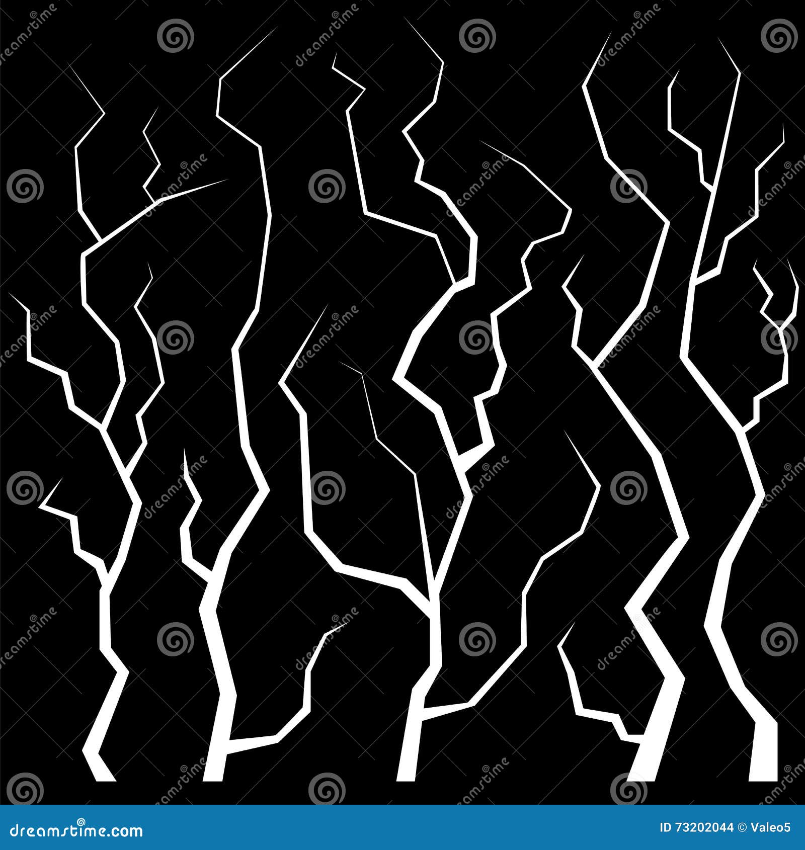 Set of Cracks. Earthquake Failures. Earths Crust Stock Vector ...