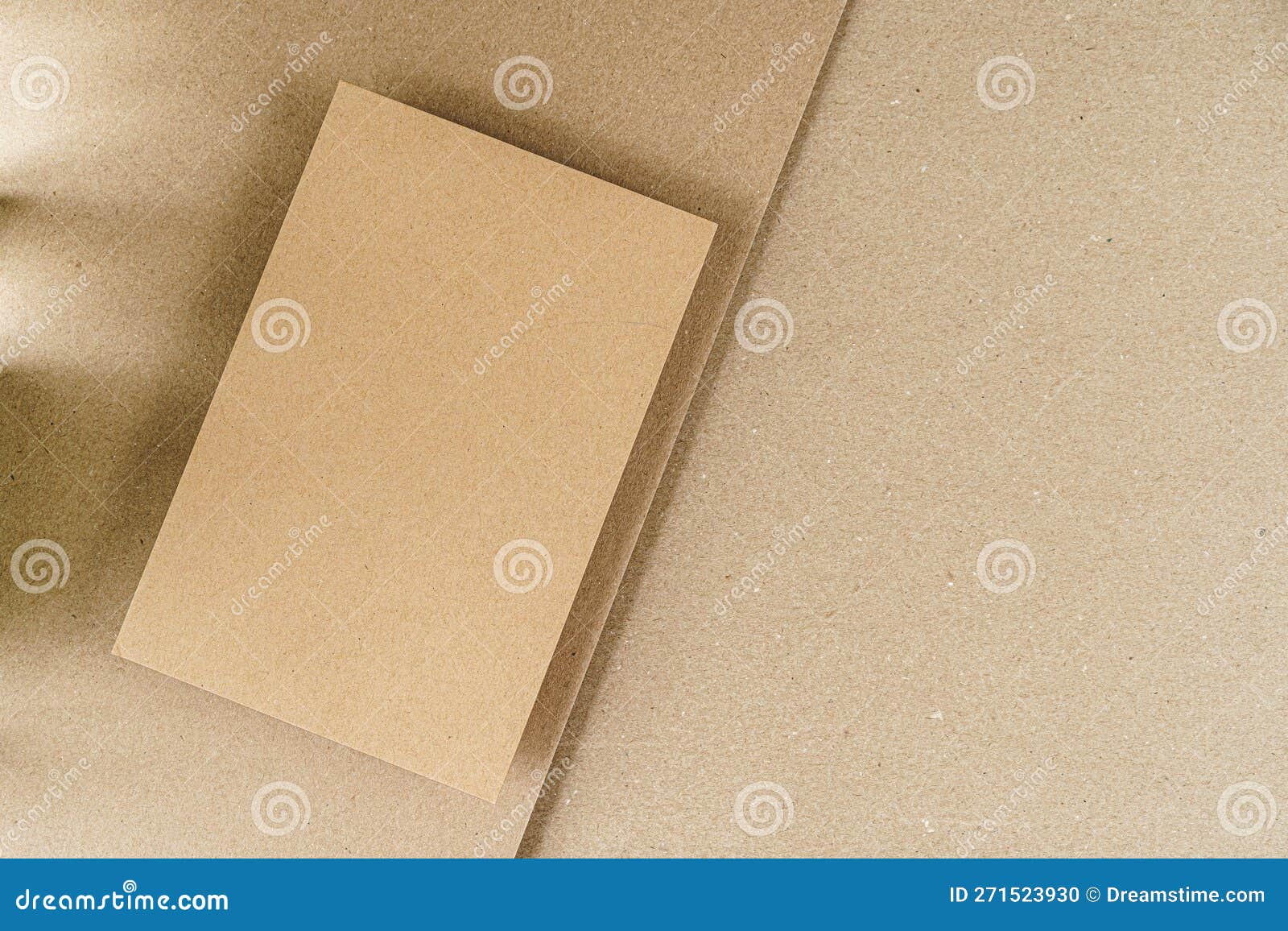 Set of Craft Elements with Copy Space and Green Leaves Stock Photo ...