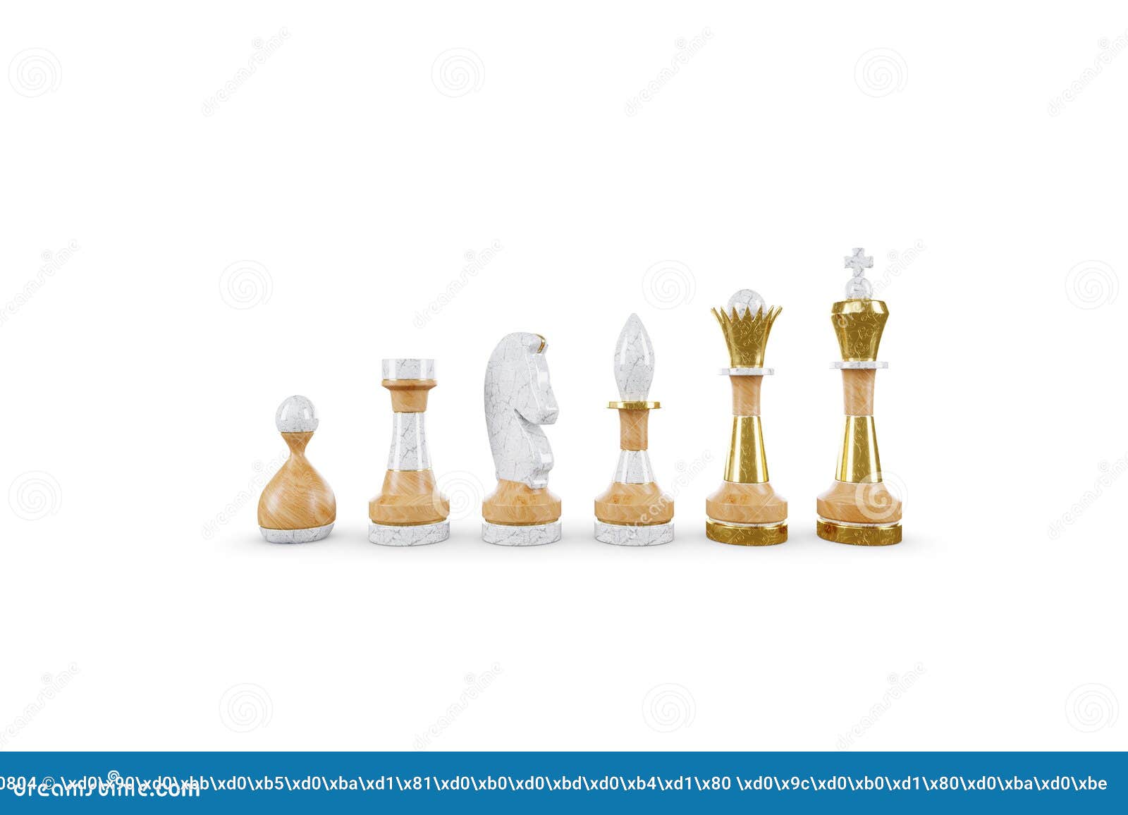 Creative Chess Pieces Isolated On White Background. Teamwork ...