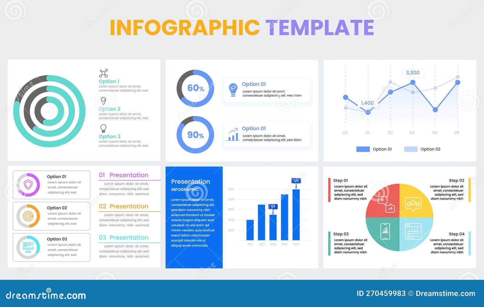 Set of Creative Infographic Templates Stock Vector - Illustration of ...