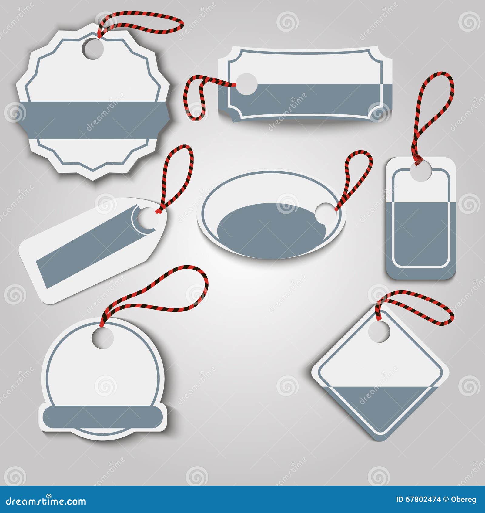 Set Creative Label Template Stock Vector - Illustration of shop, gift ...