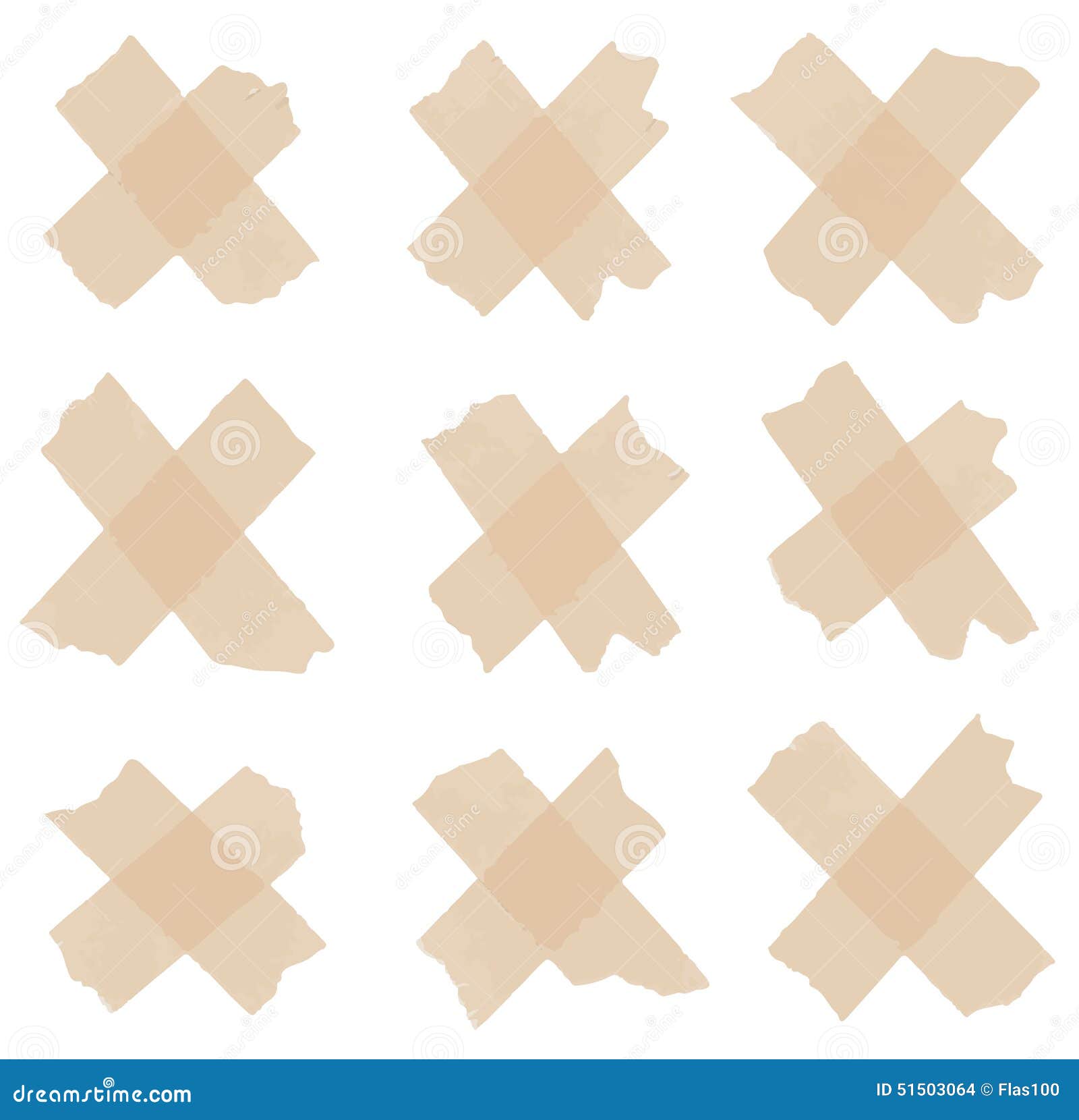 Cross Adhesive Bandage, Medical Plaster Icon Cartoon Vector ...