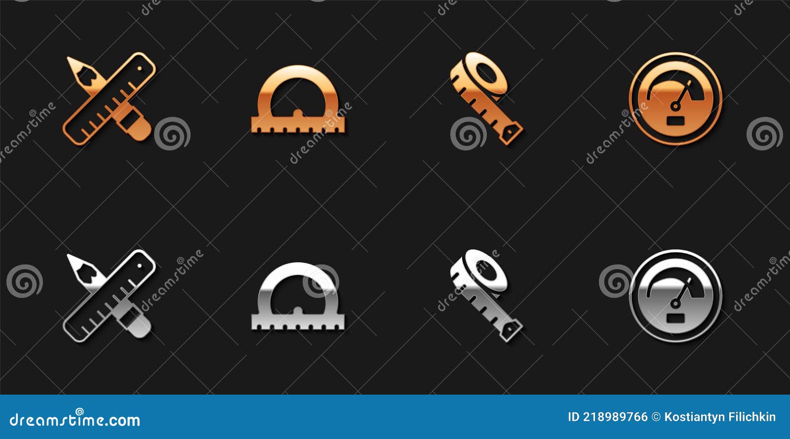 Set Crossed Ruler and Pencil, Protractor, Measuring Tape and ... Set Crossed Ruler and Pencil, Protractor, Measuring Tape and ...